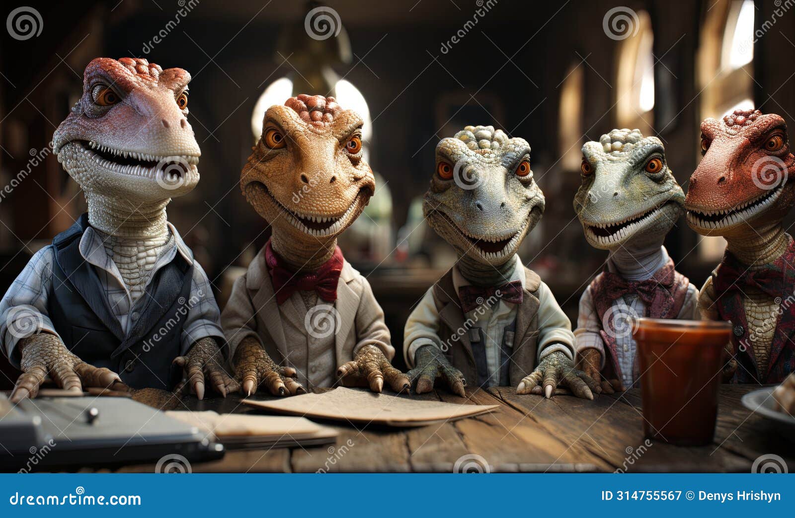 Stuffed Animals Sitting at a Table Stock Image - Image of kids, plush ...