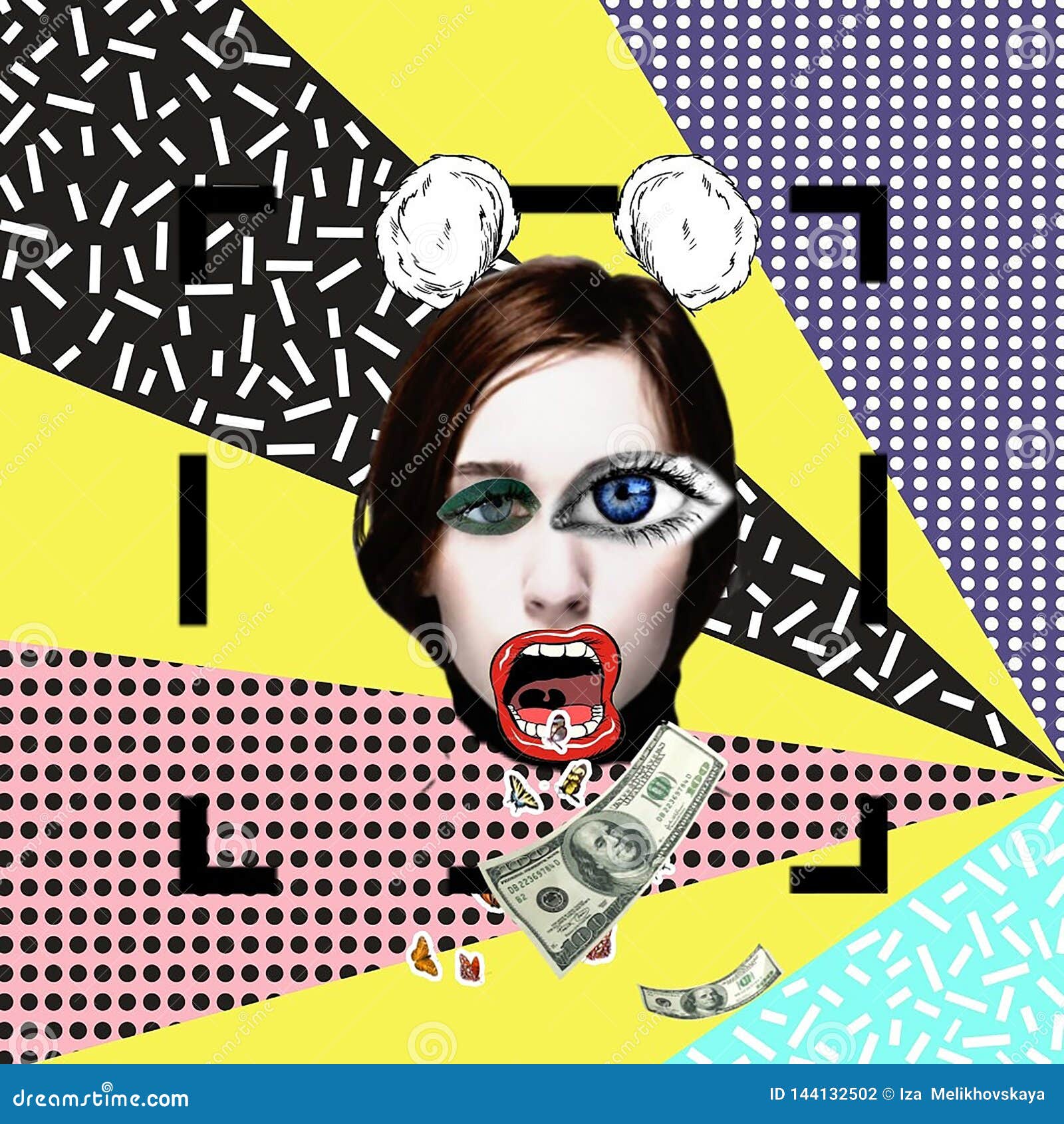 Digital Collage #3 stock illustration. Illustration of white - 144132502