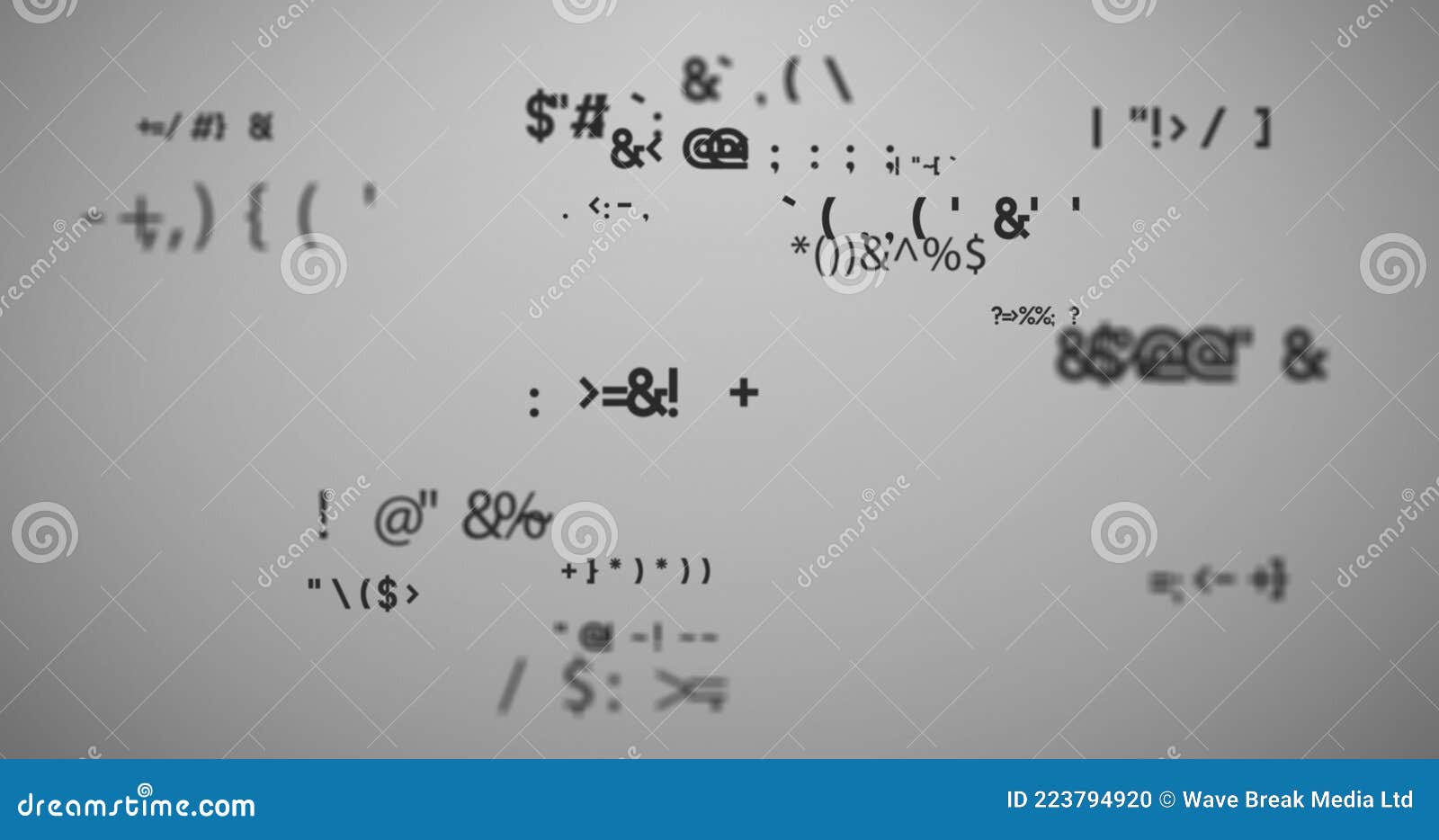Multiple Symbols Changing Against Grey Background Stock Illustration ...