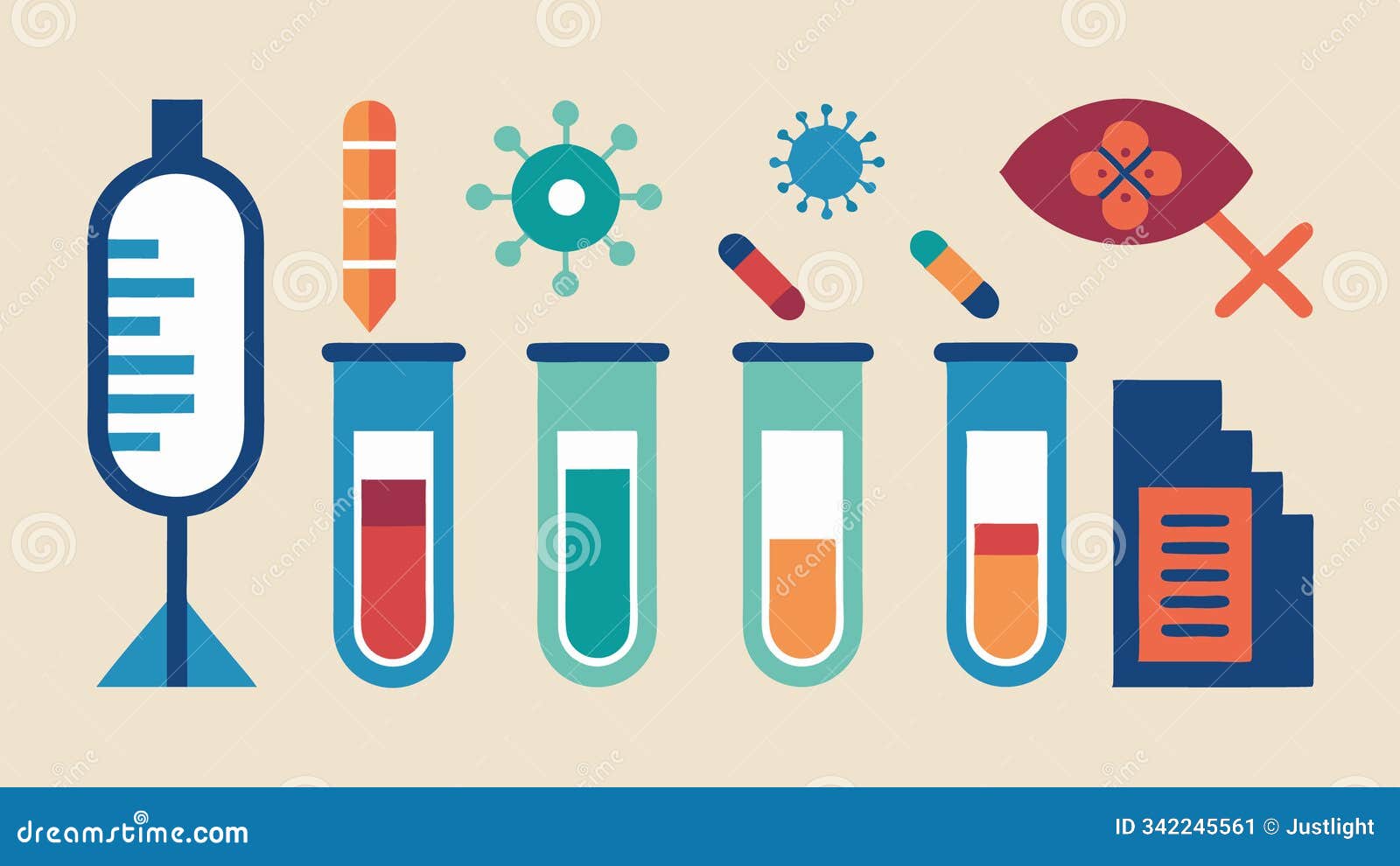 Multiple Test Options a Graphic Representing a Variety of Test Kits ...