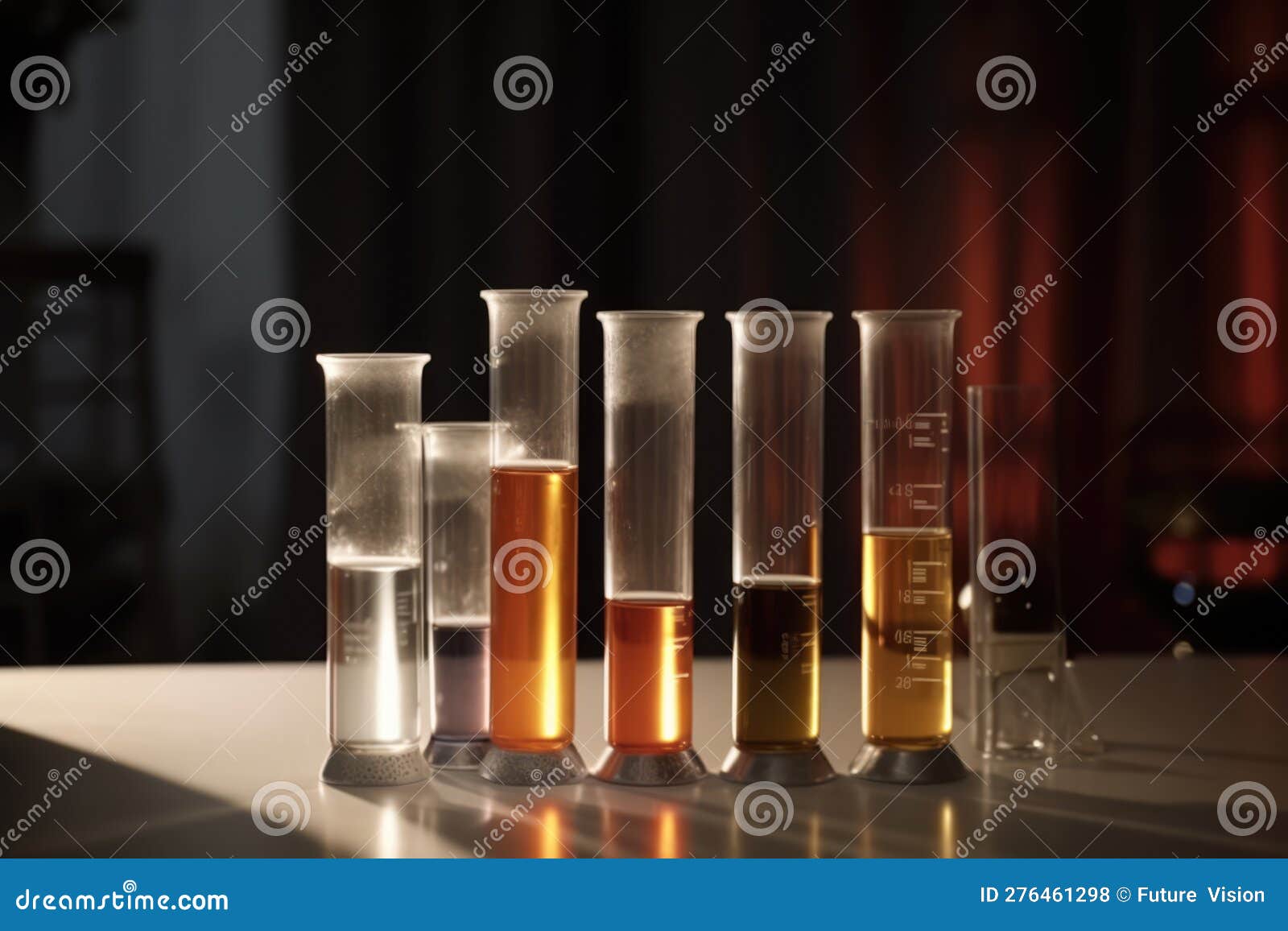 Multiple Test Tubes in Lab, Created Using Generative Ai Technology ...