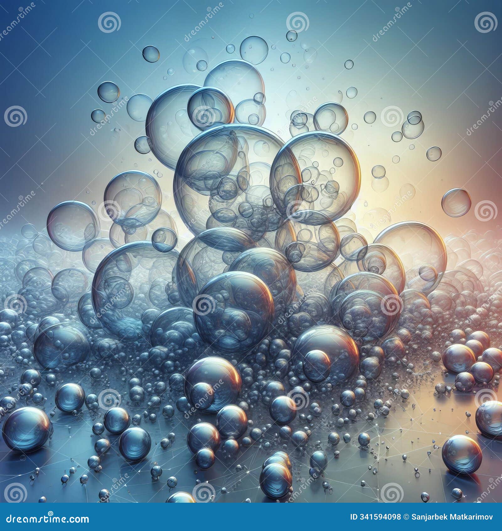 Multiple Transparent Bubbles Several Transparent Bubbles of Vary Stock ...