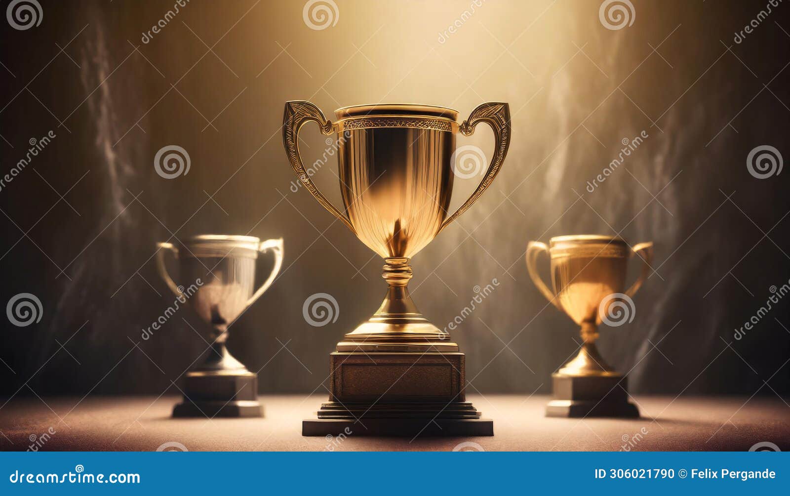 Multiple Trophies Achievement Concept Stock Illustration - Illustration ...