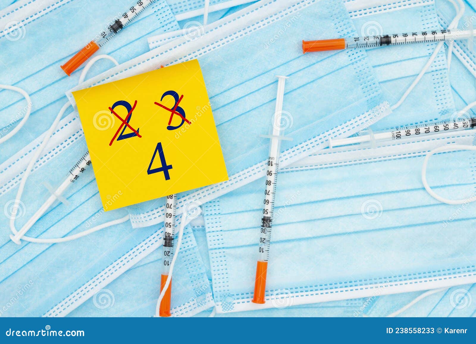 Disposable Surgical Mask Discarded On Muddy Ground. Indisciplined ...