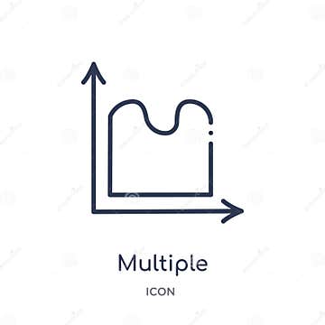 Multiple Variable Continuous Chart Icon from User Interface Outline ...