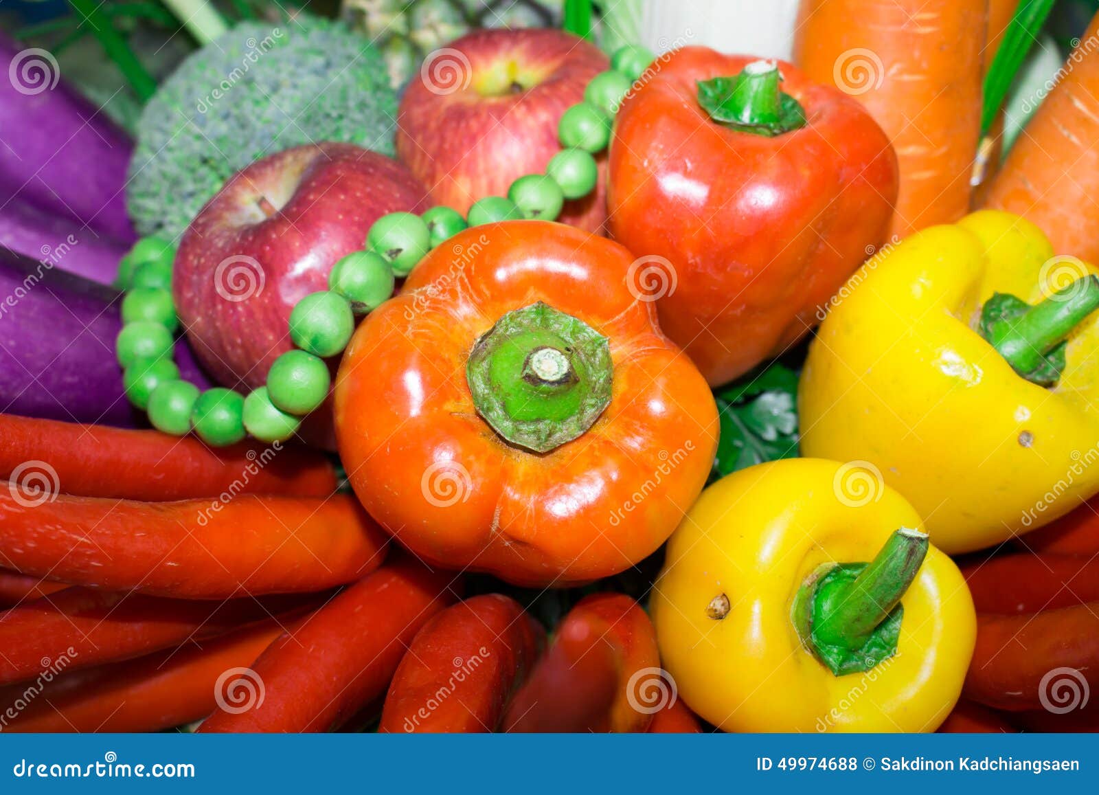 Multiple Vegetables and Fruits Stock Photo - Image of isolated ...