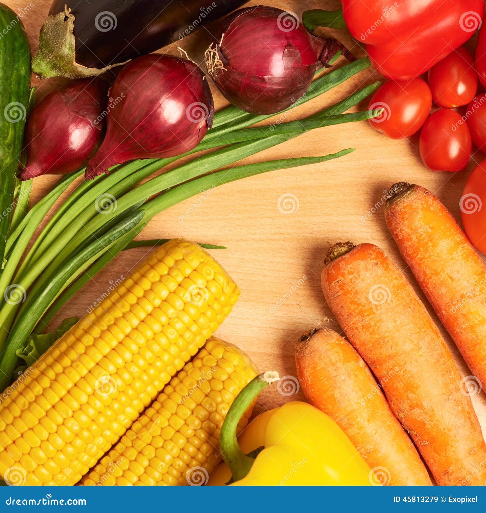Multiple Vegetables on the Table Stock Image - Image of assortment ...