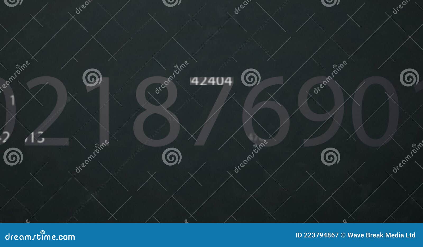 Multiple White Numbers Rising Growing Changing Image. Stock ...