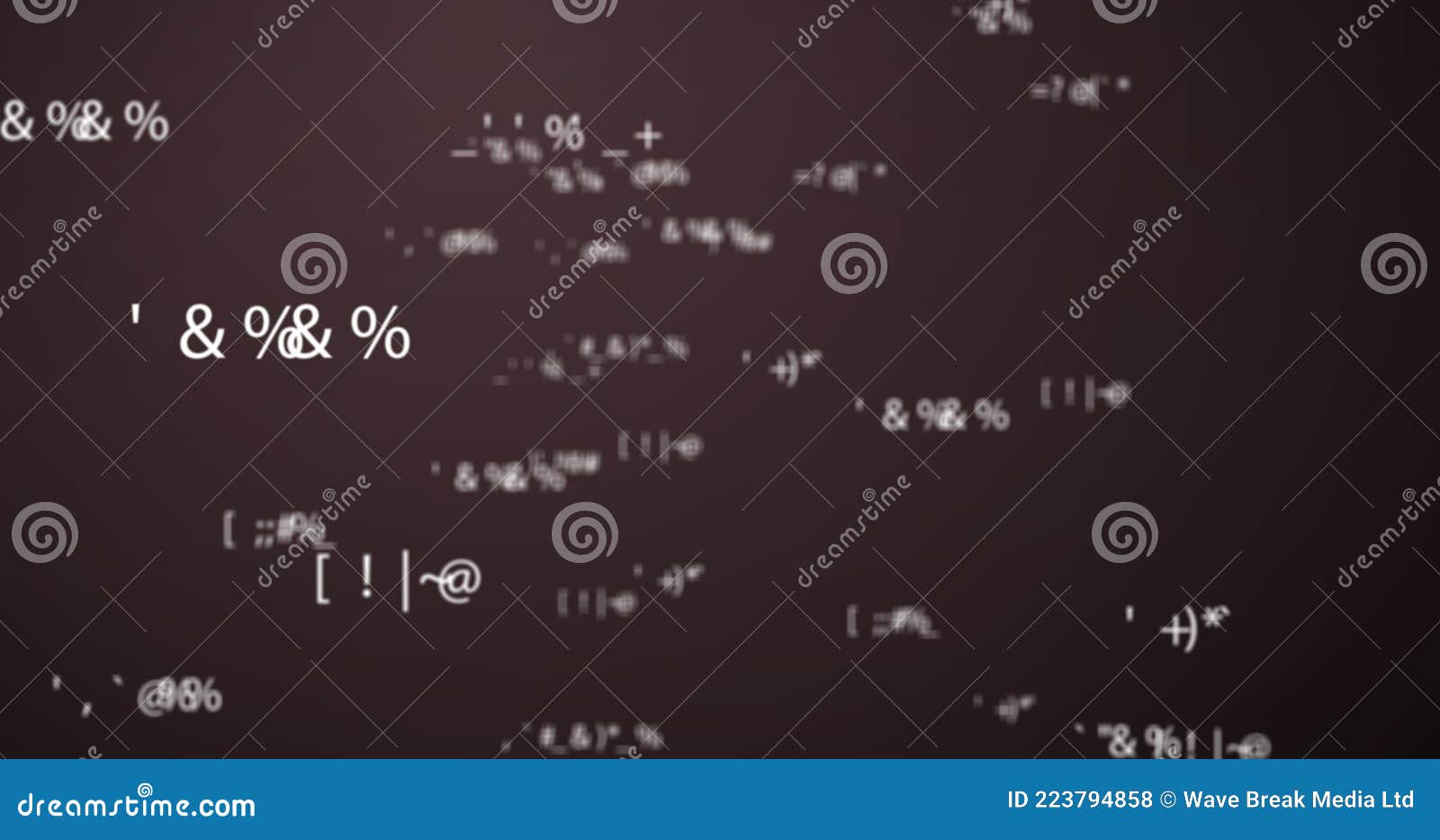 Multiple White Symbols Changing Image. Stock Illustration ...