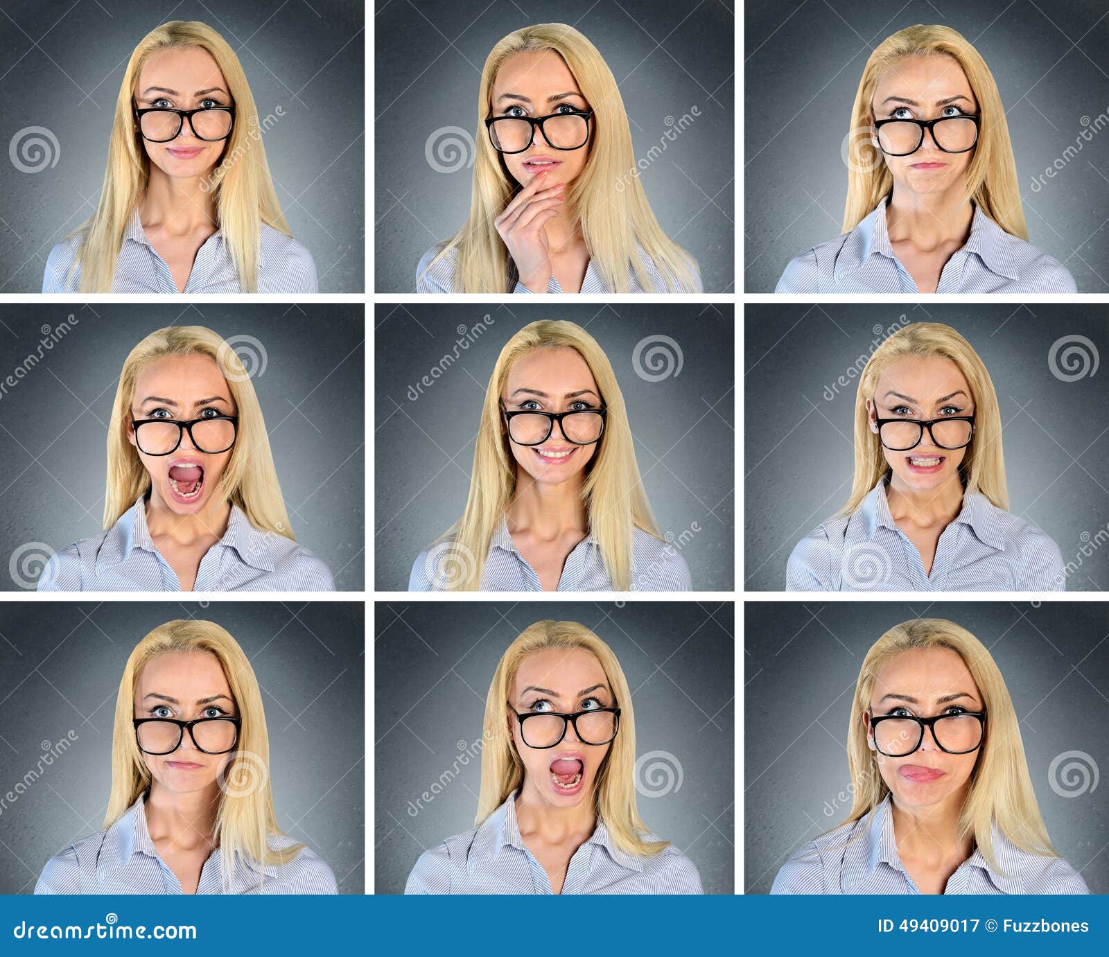 Multiple woman expression stock image. Image of human - 49409017