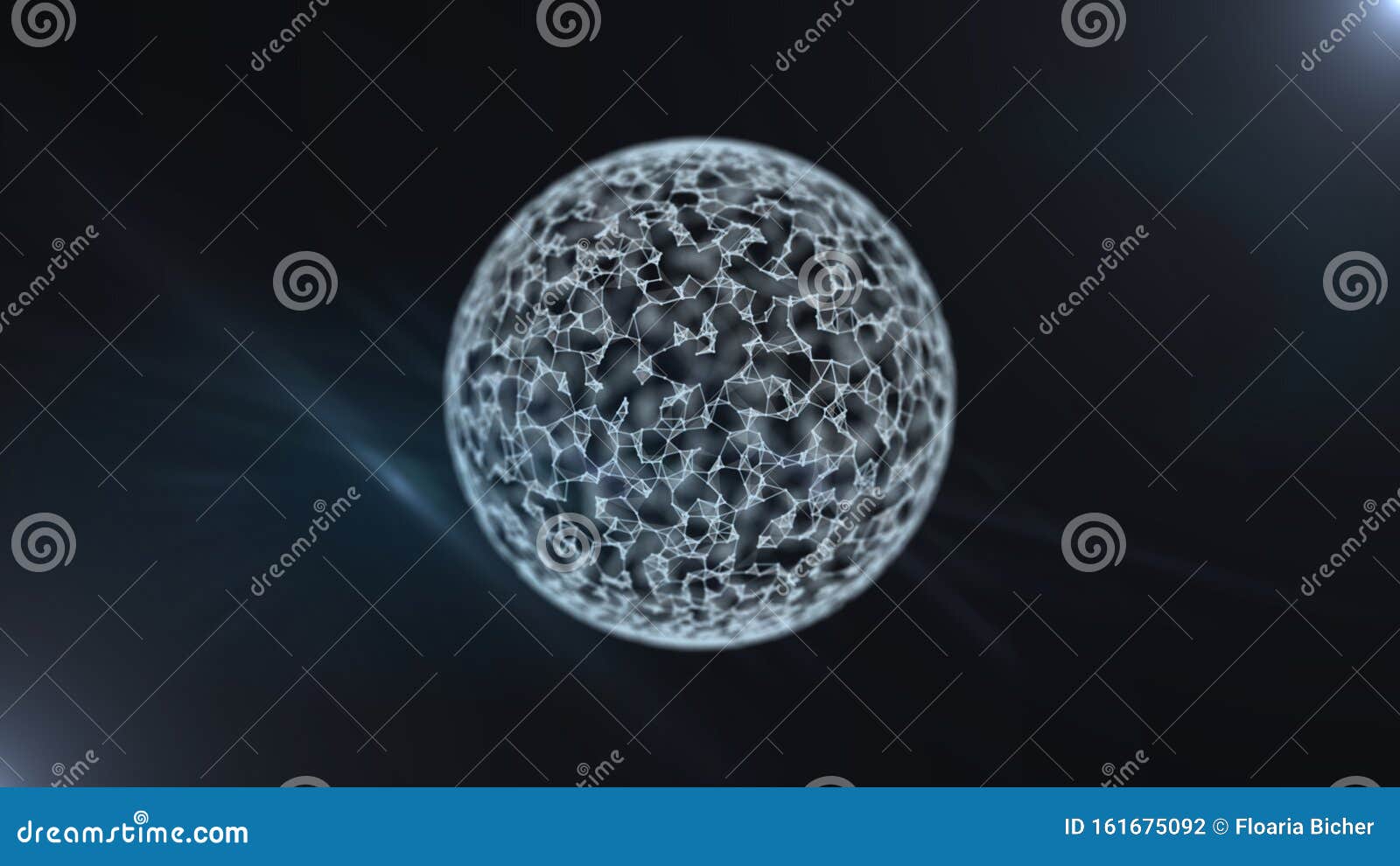 Multiplication of Bacteria or Infection Under a Microscope. Stock Photo ...