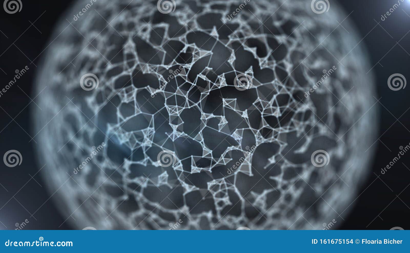 Multiplication of Bacteria or Infection Under a Microscope. Stock Photo ...