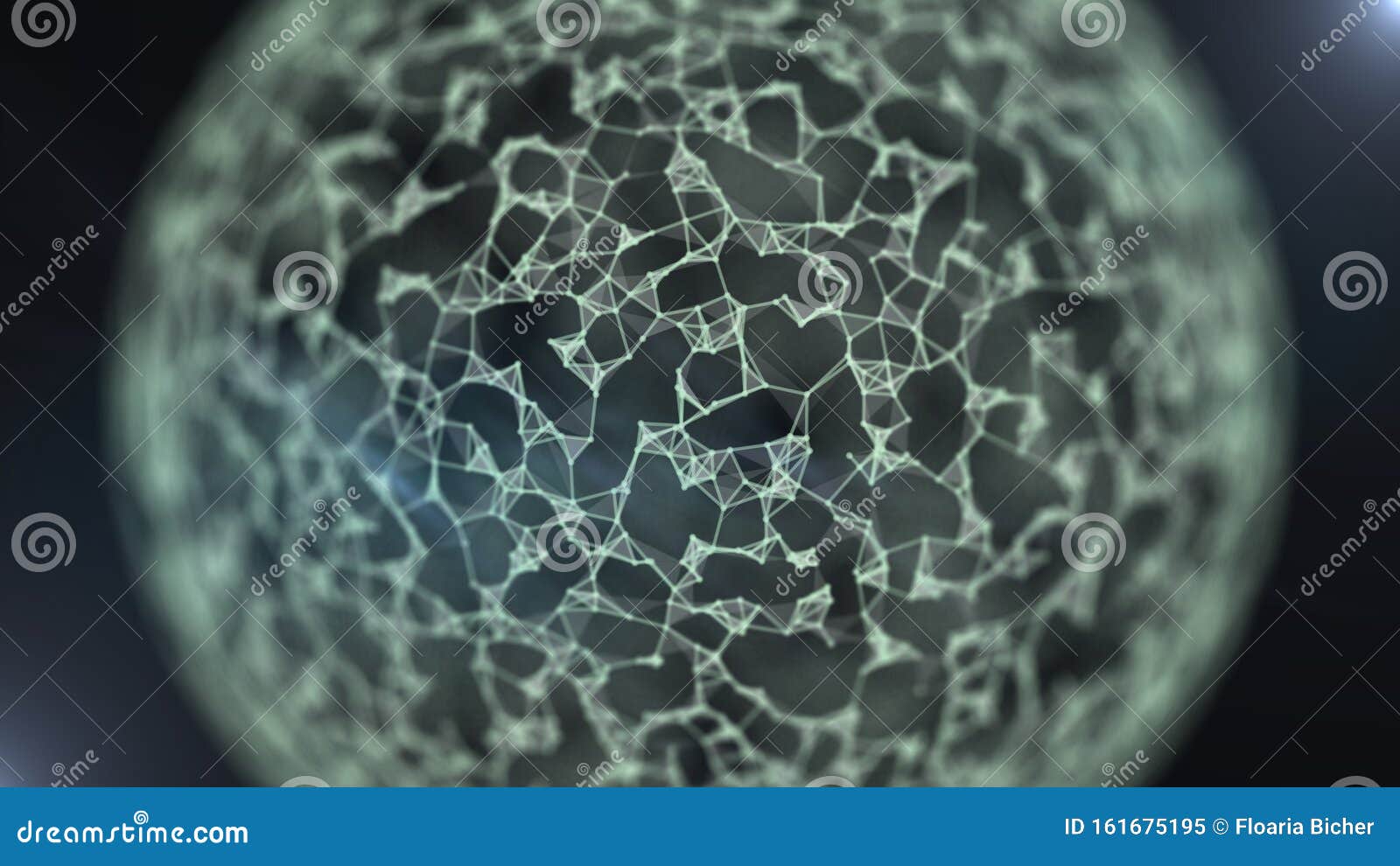 Multiplication of Bacteria or Infection Under a Microscope. Stock Image ...
