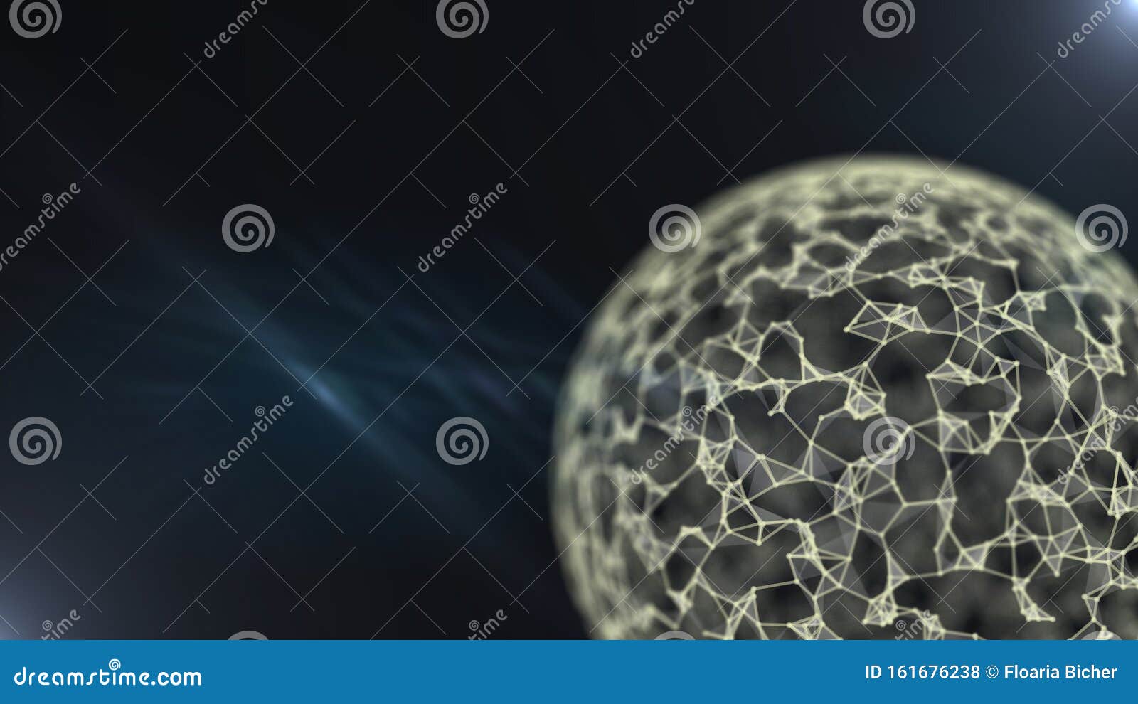 Multiplication of Bacteria or Infection Under a Microscope. Stock ...