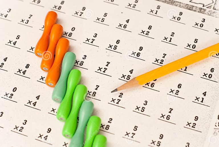 Multiplication Counts stock image. Image of elementary - 13809759