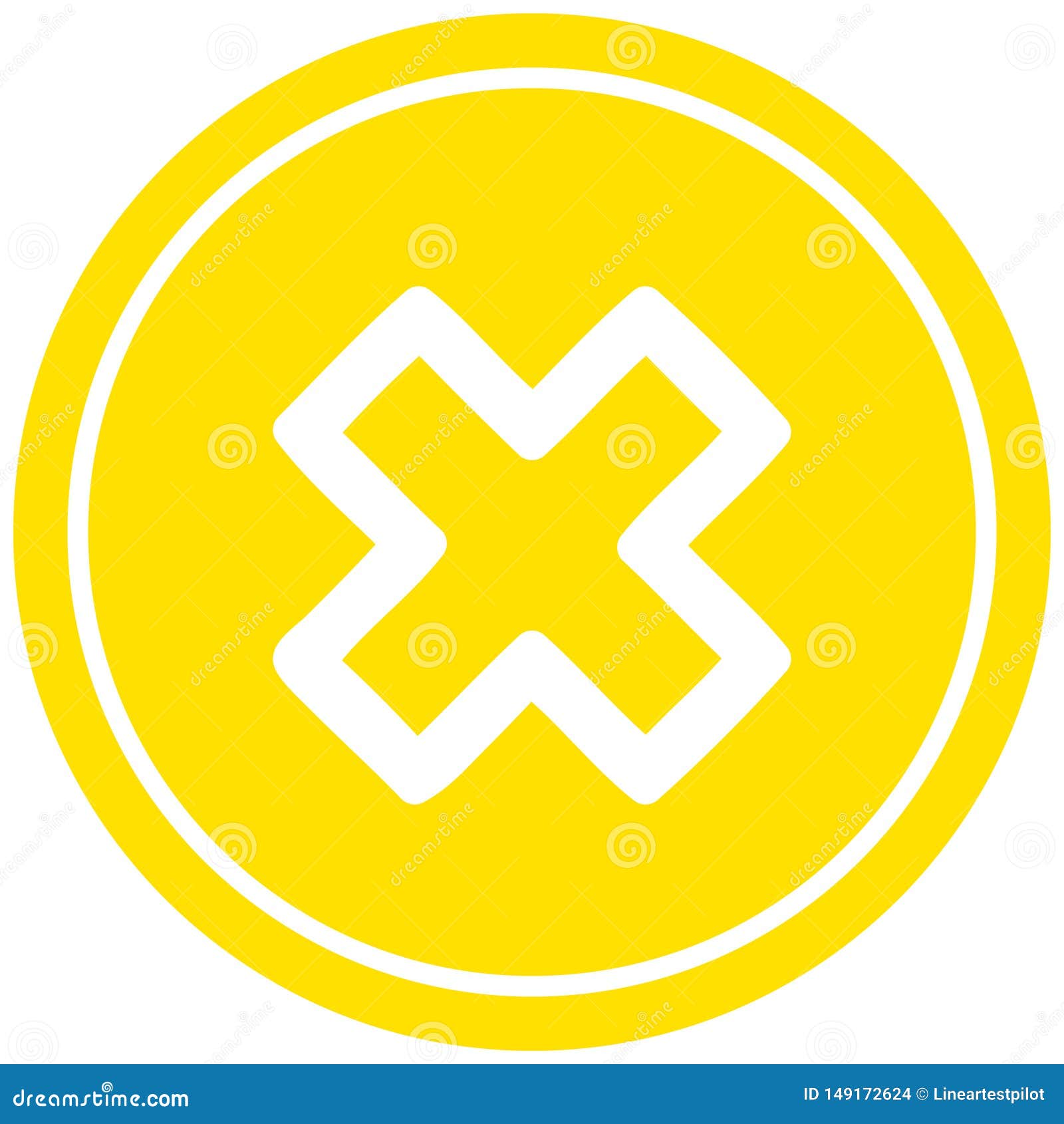 Multiplication Sign Circular Icon Stock Vector - Illustration of sign ...