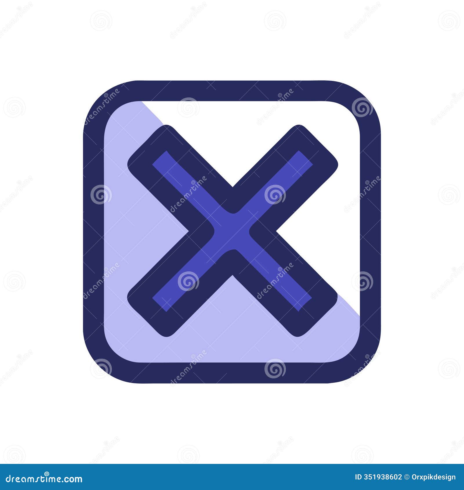 Multiplication Sign 2 Colored Line Icon. Simple Colored Element ...