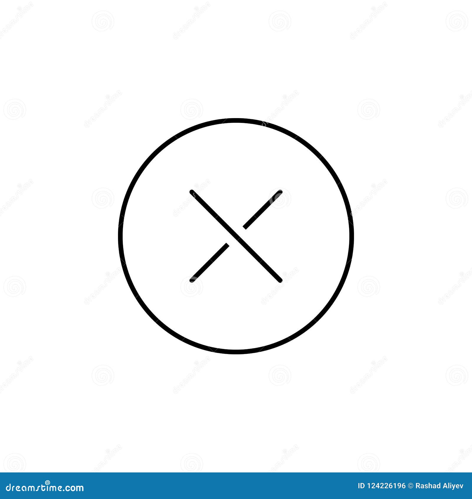 Multiplication Sign Icon. Element of Simple Icon in Material Style for ...