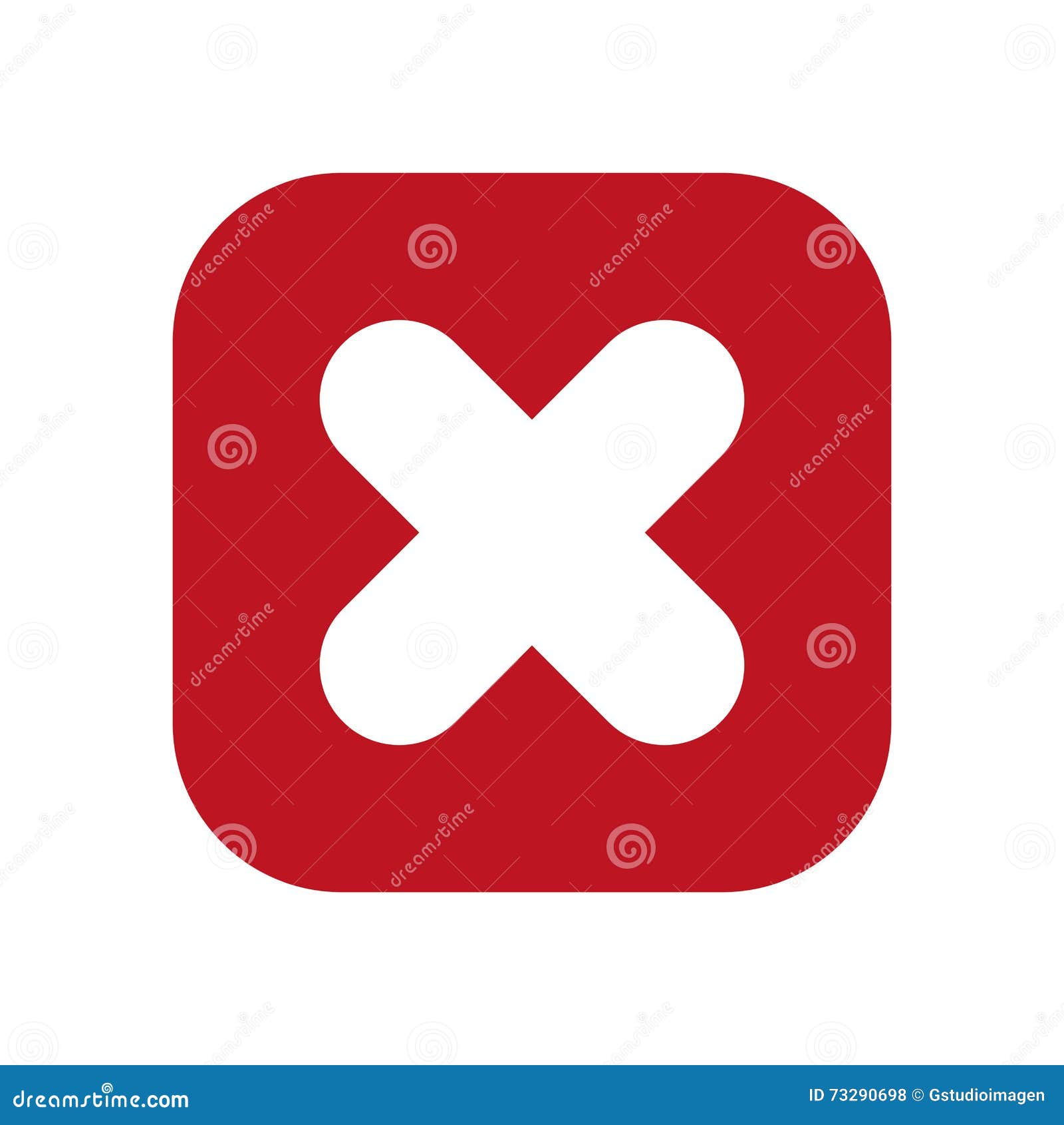 Multiplication Symbol Button Isolated Icon Design Stock Illustration ...