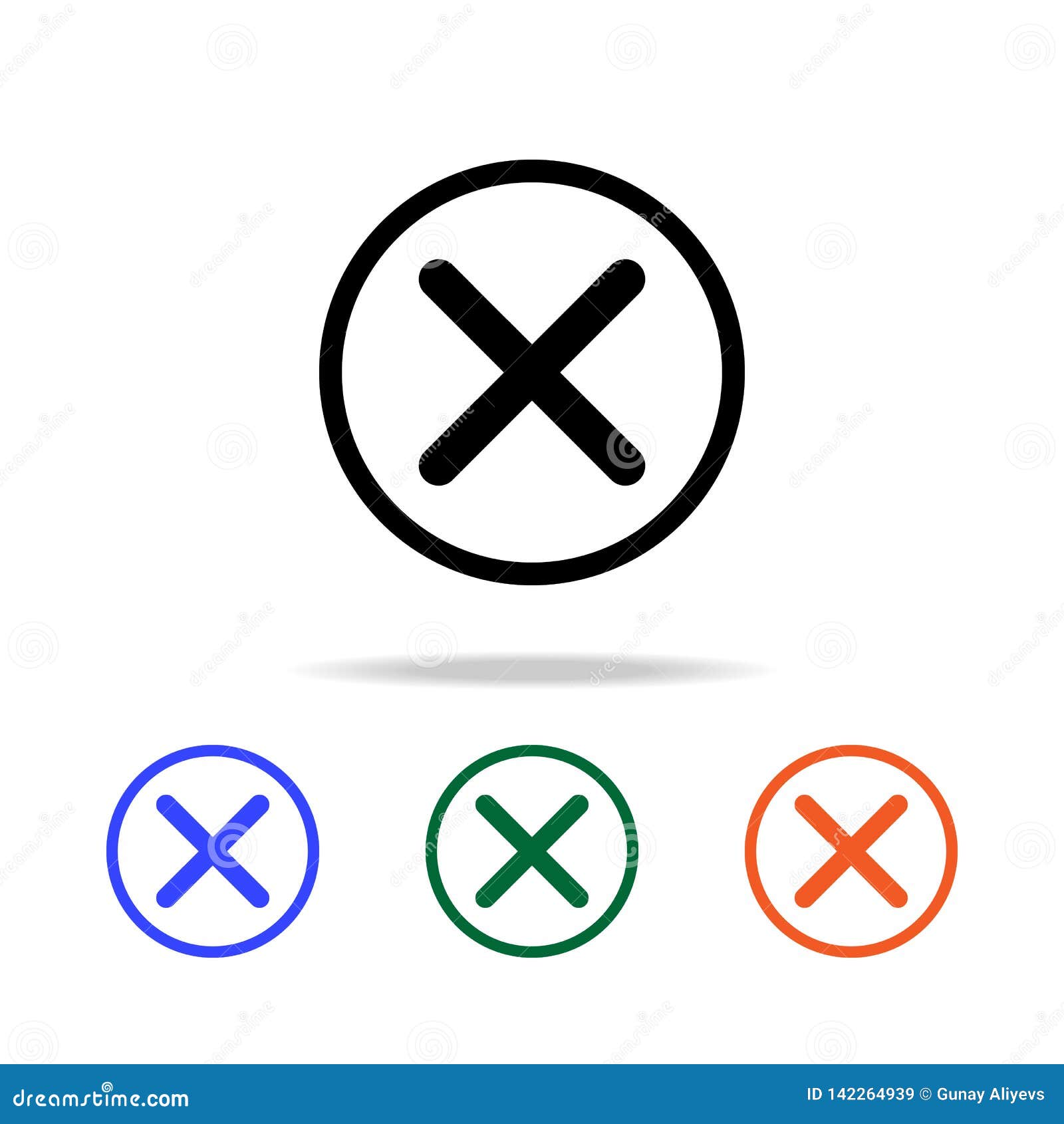 Multiplication Symbol Icon. Elements of Simple Web Icon in Multi Color ...