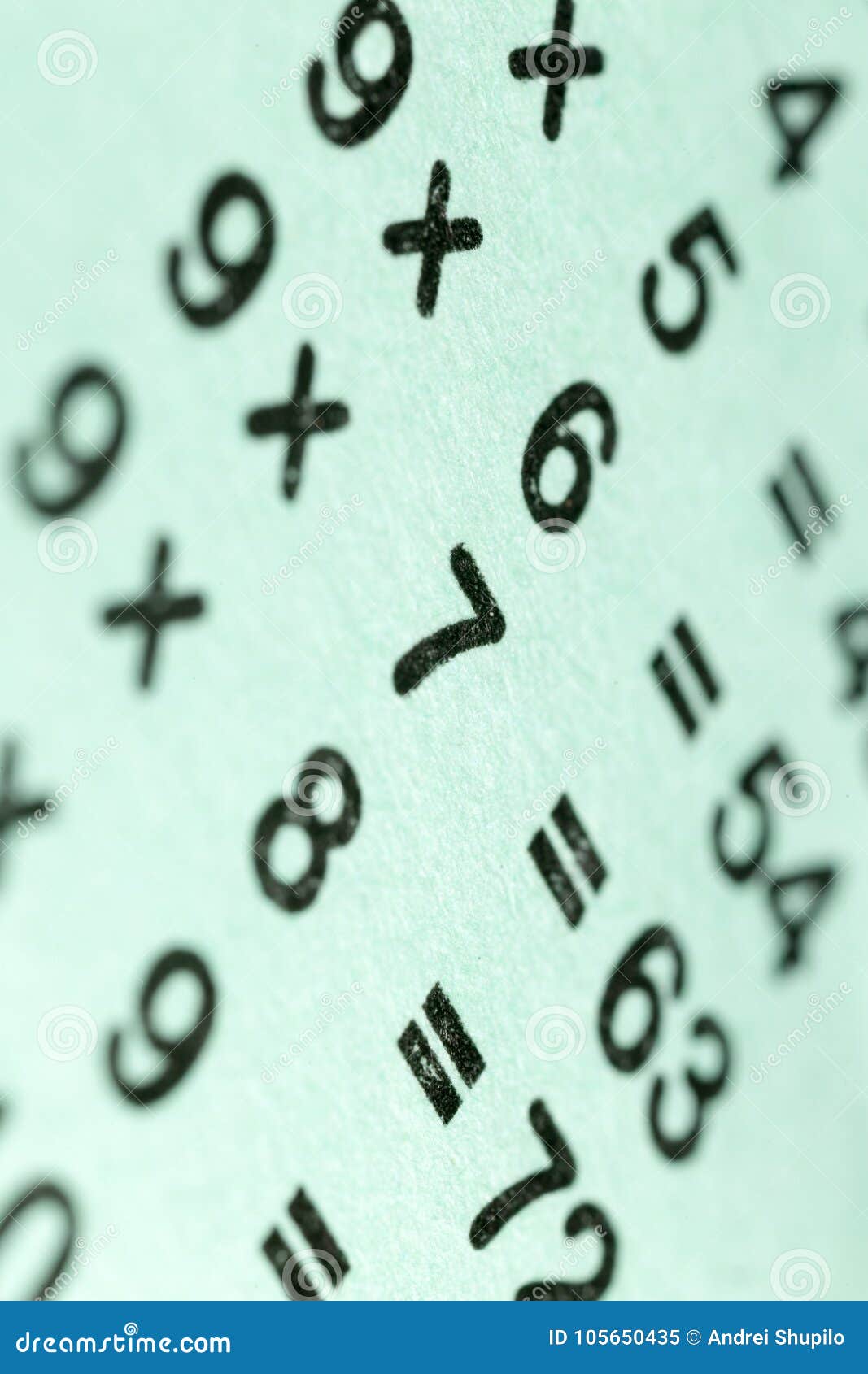Multiplication Table As a Background. Macro Stock Image - Image of ...