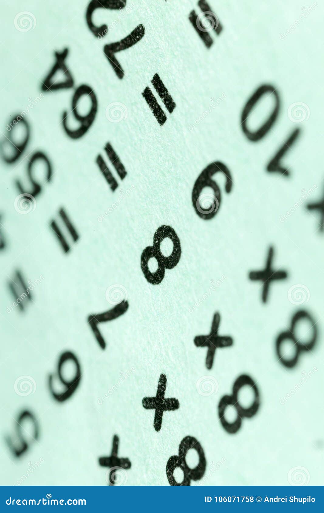 Multiplication Table As a Background. Macro Stock Photo - Image of ...