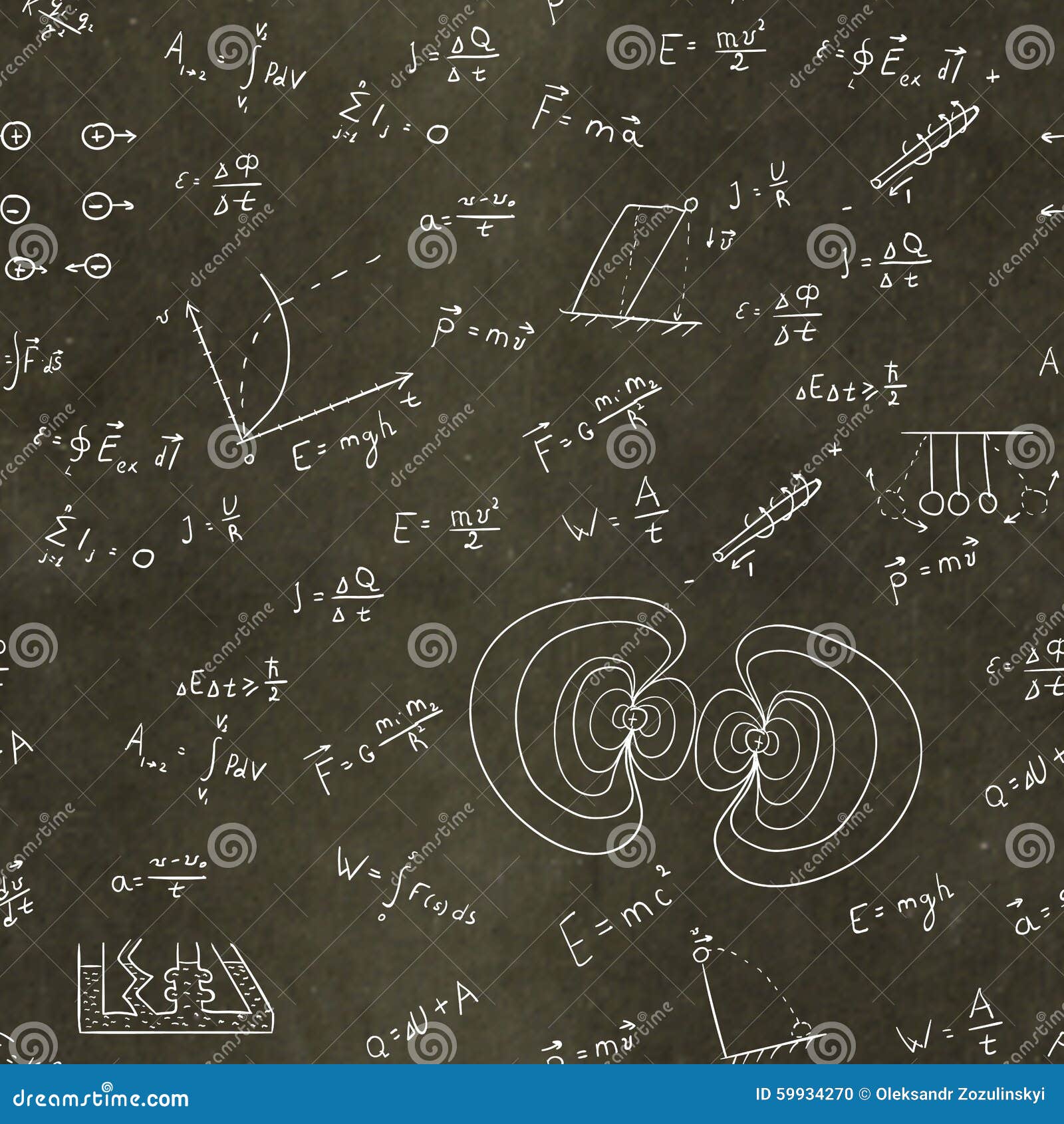 The Multiplication Table and Children S Drawings Stock Vector ...