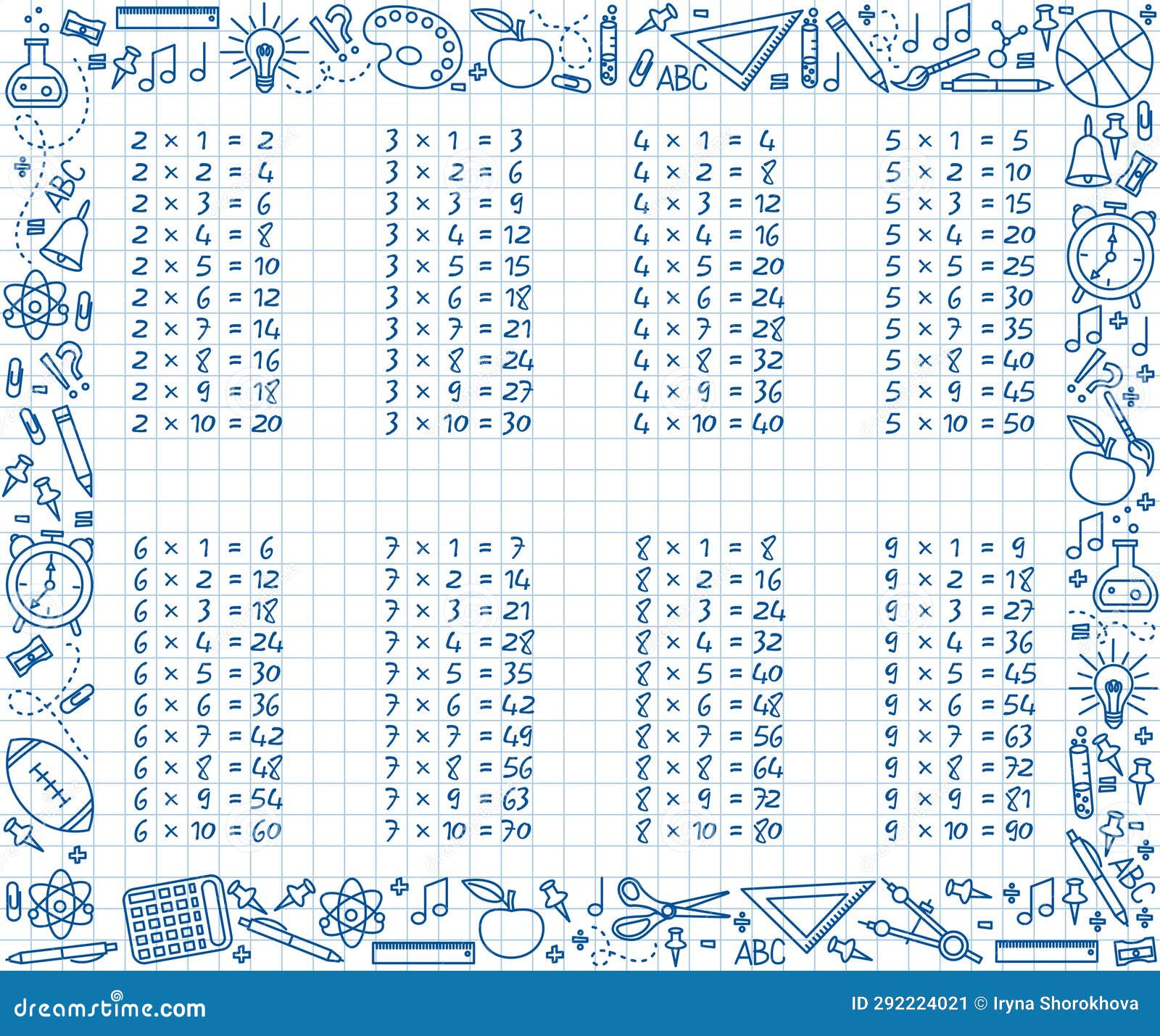 Table Written Stock Illustration | CartoonDealer.com #5423863