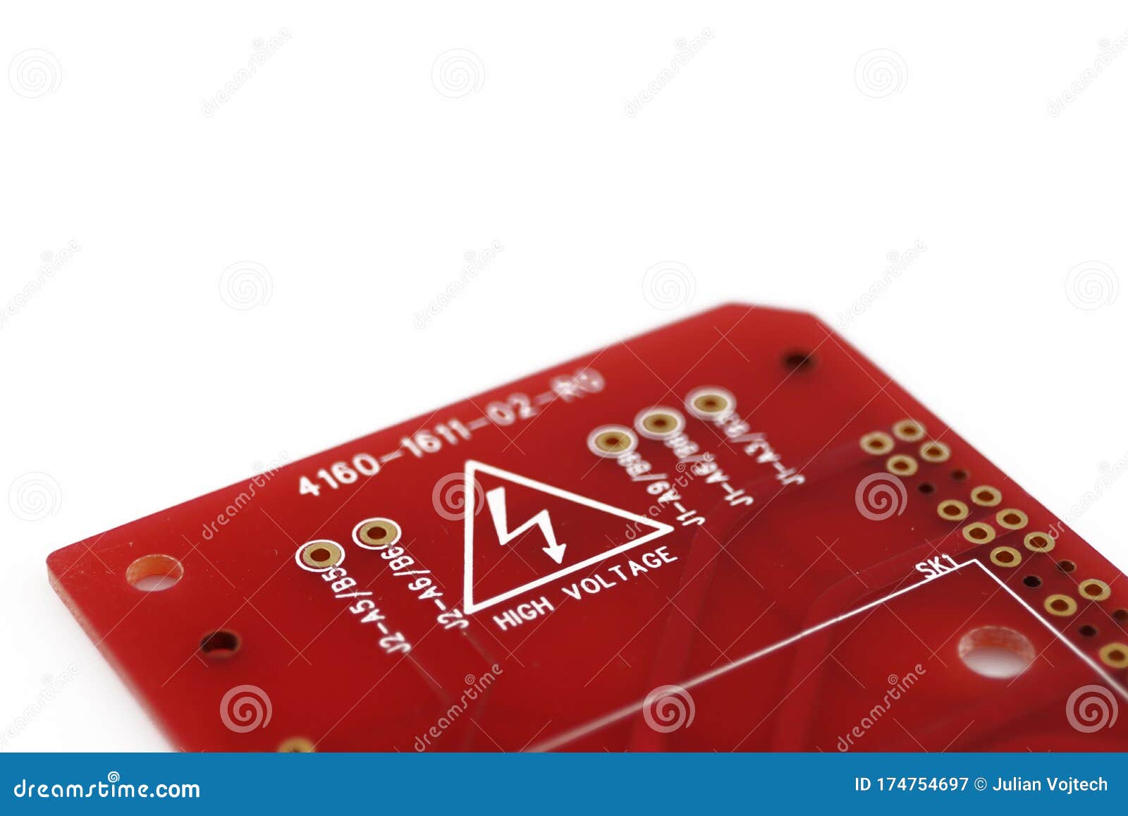 Multiplied Printed Circuit Boards PCB Isolated On The White Background ...