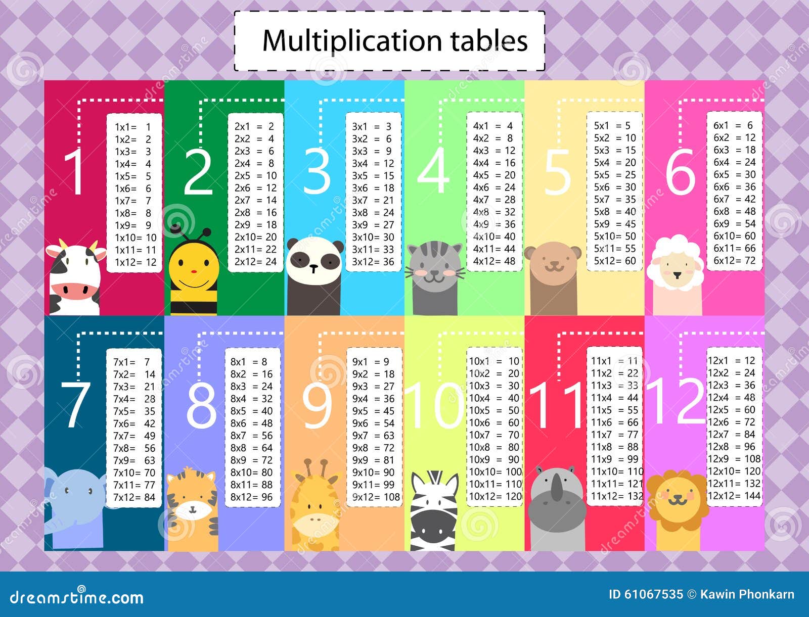 Multiplikation vektor illustrationer. Illustration av lampa - 61067535