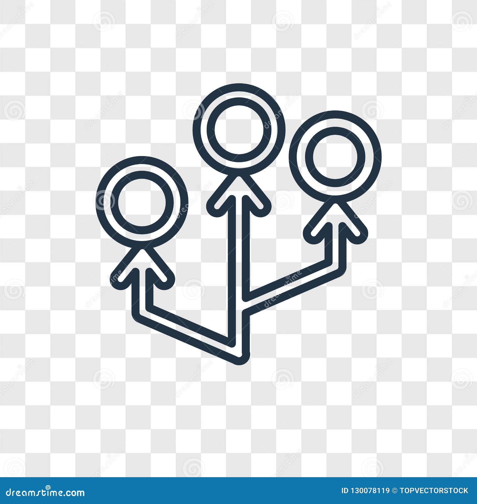 Multiply Concept Vector Linear Icon Isolated on Transparent Back Stock ...