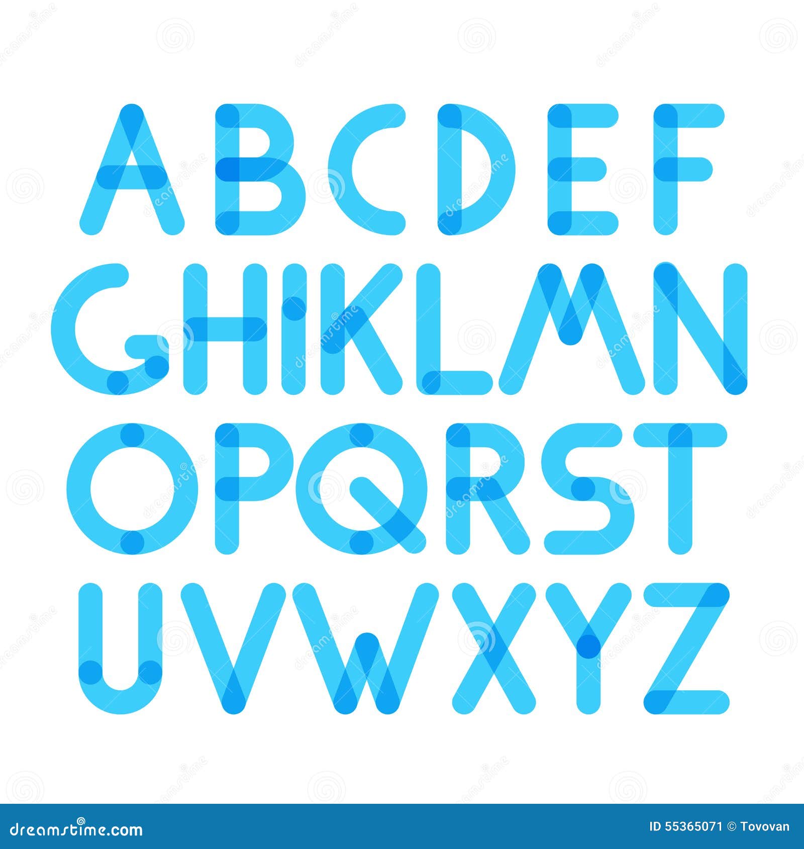 Multiply Geometric Elements Letters Stock Vector - Illustration of ...