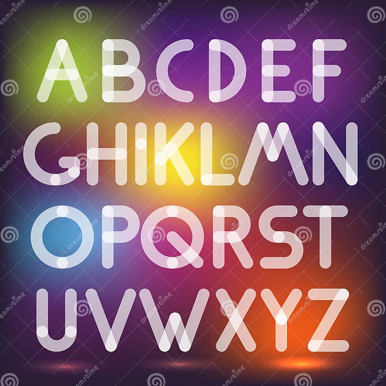 Multiply Geometric Elements Letters Stock Vector - Illustration of sign ...