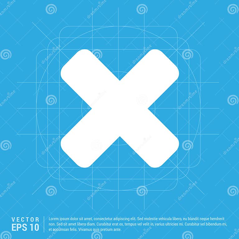 Multiply Icon stock vector. Illustration of button, logo - 132400951