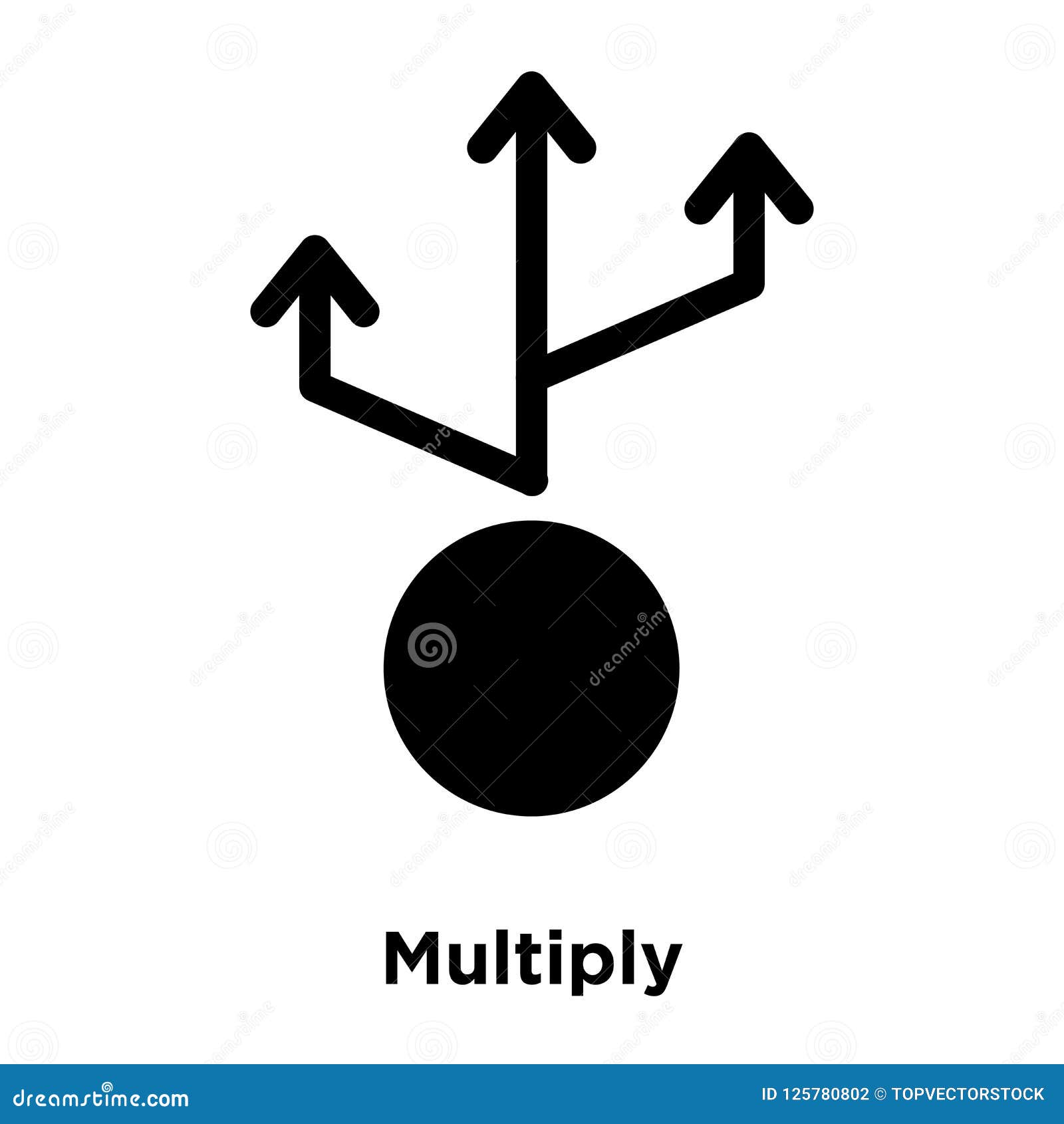 Multiply Icon Vector Isolated on White Background, Logo Concept Stock ...