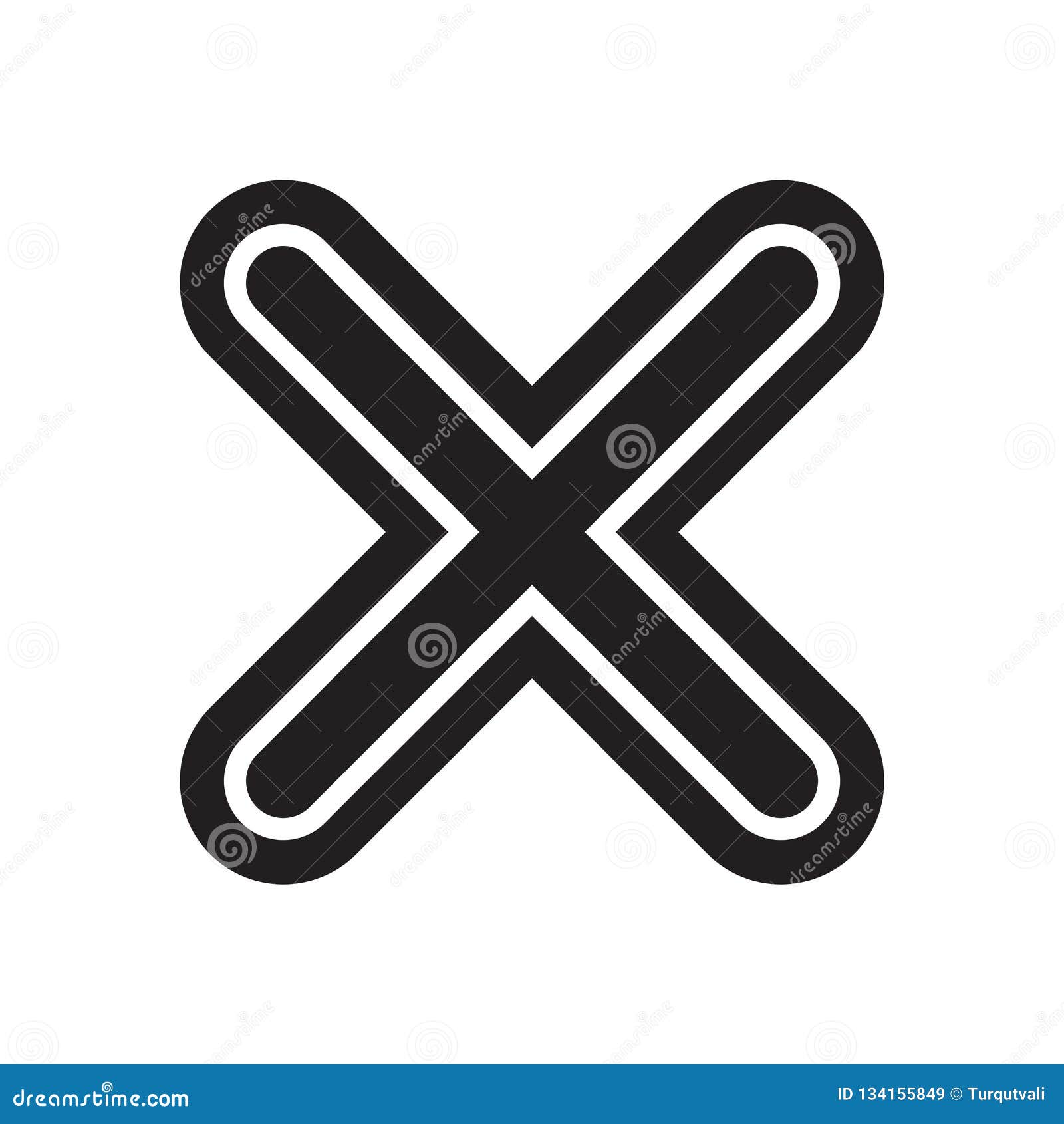 Multiply Icon Vector Sign and Symbol Isolated on White Background ...