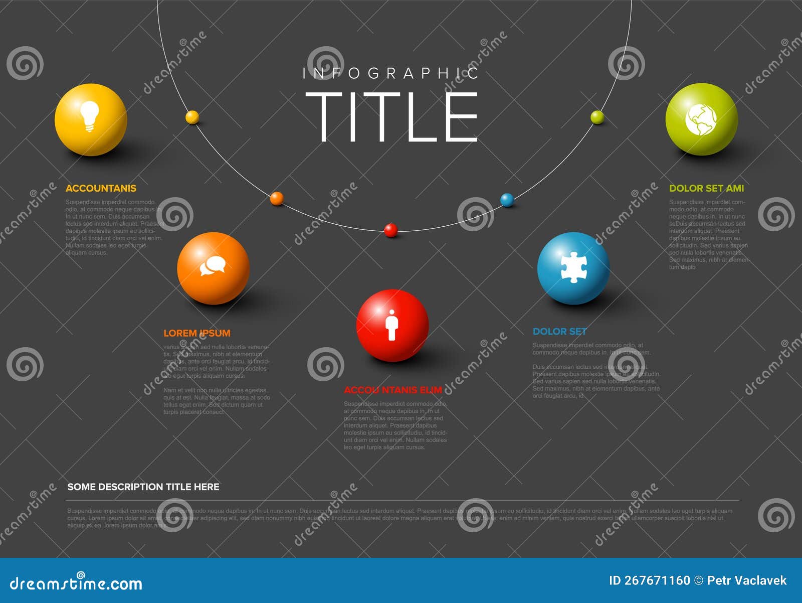 Infographic Sphere Layers In 3D Cartoon Vector | CartoonDealer.com ...