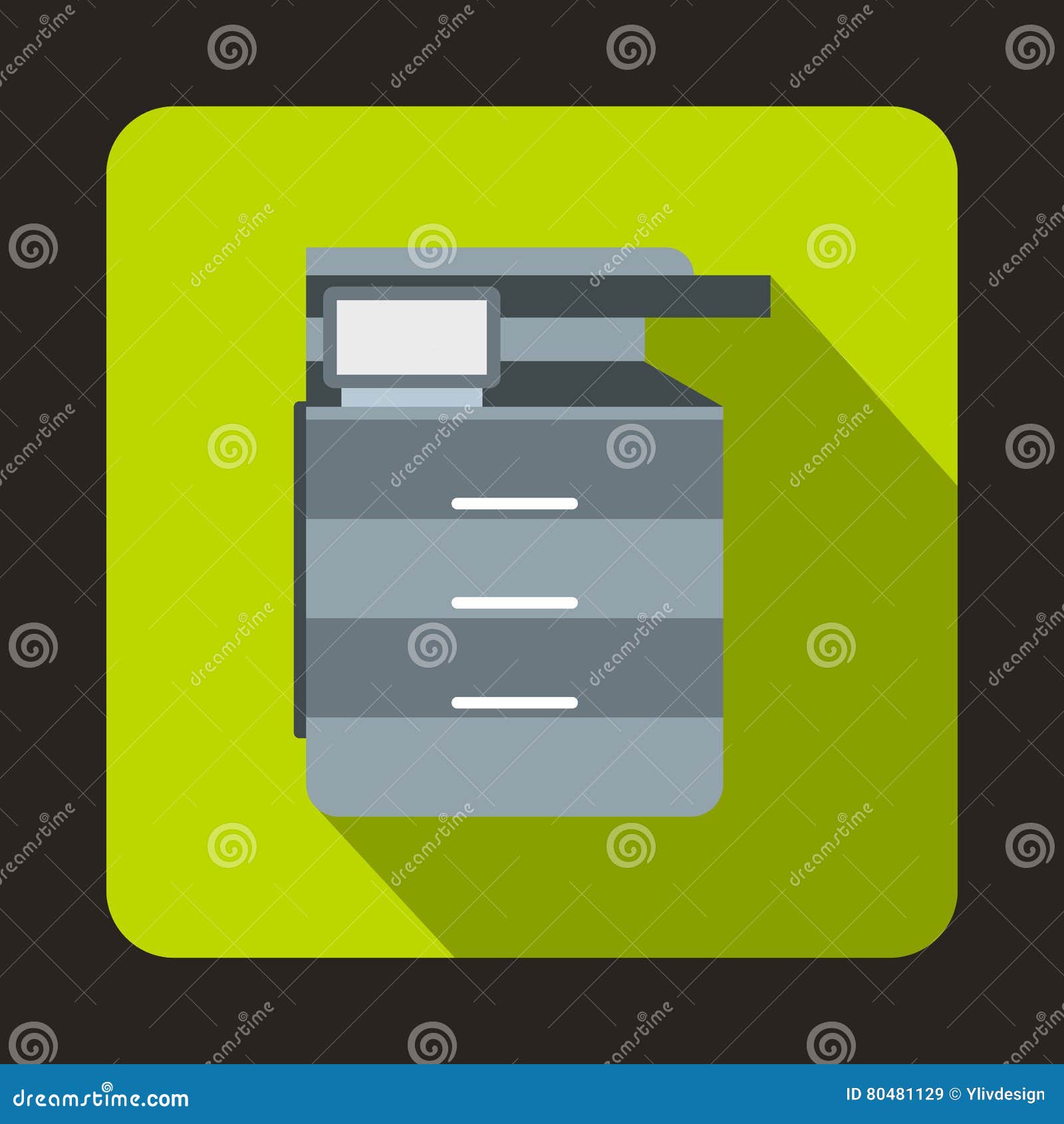Multipurpose Device, Fax, Copier and Scanner Icon Stock Vector ...