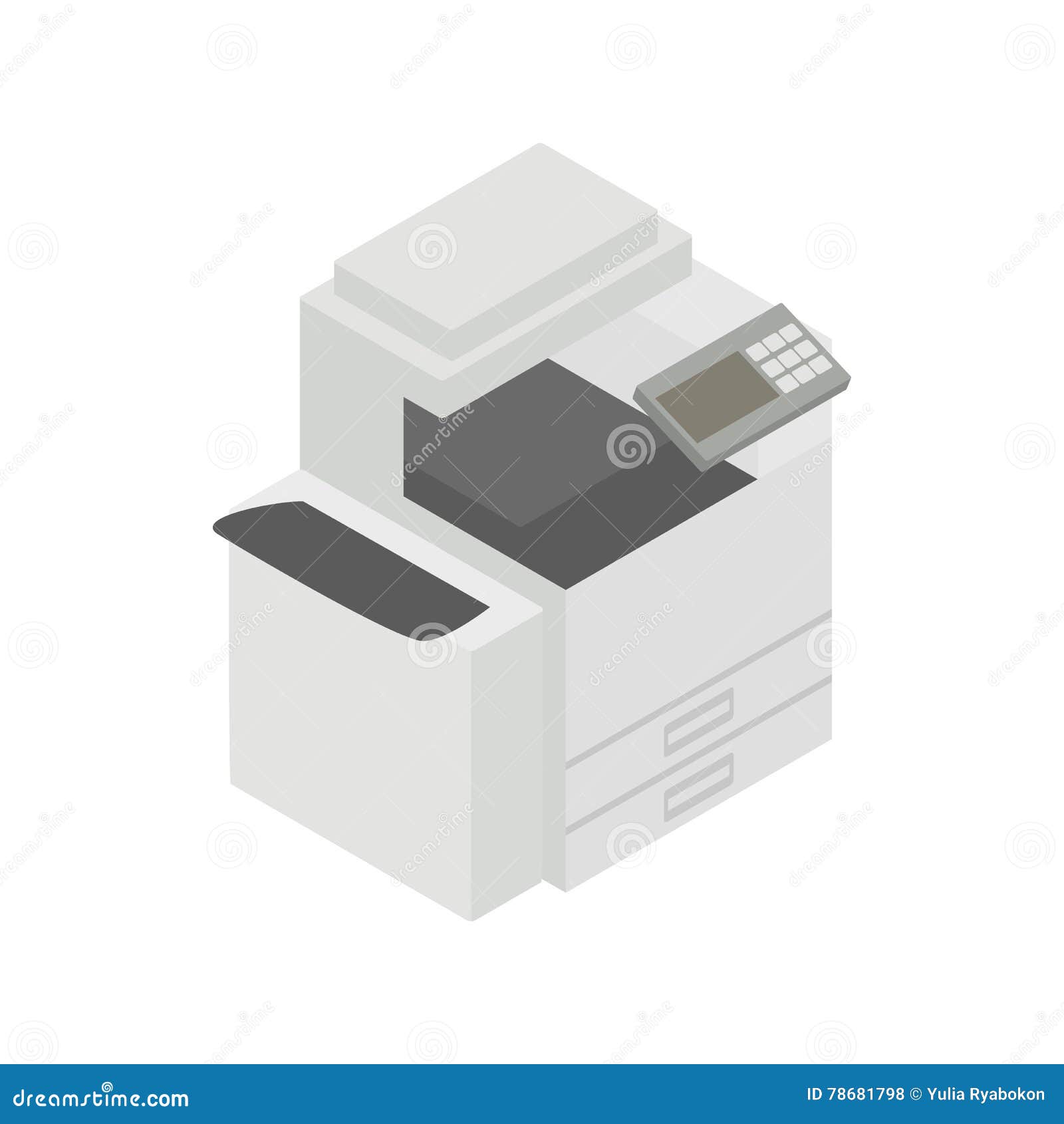 Scanner Icon, Flat Style Cartoon Vector | CartoonDealer.com #79271271