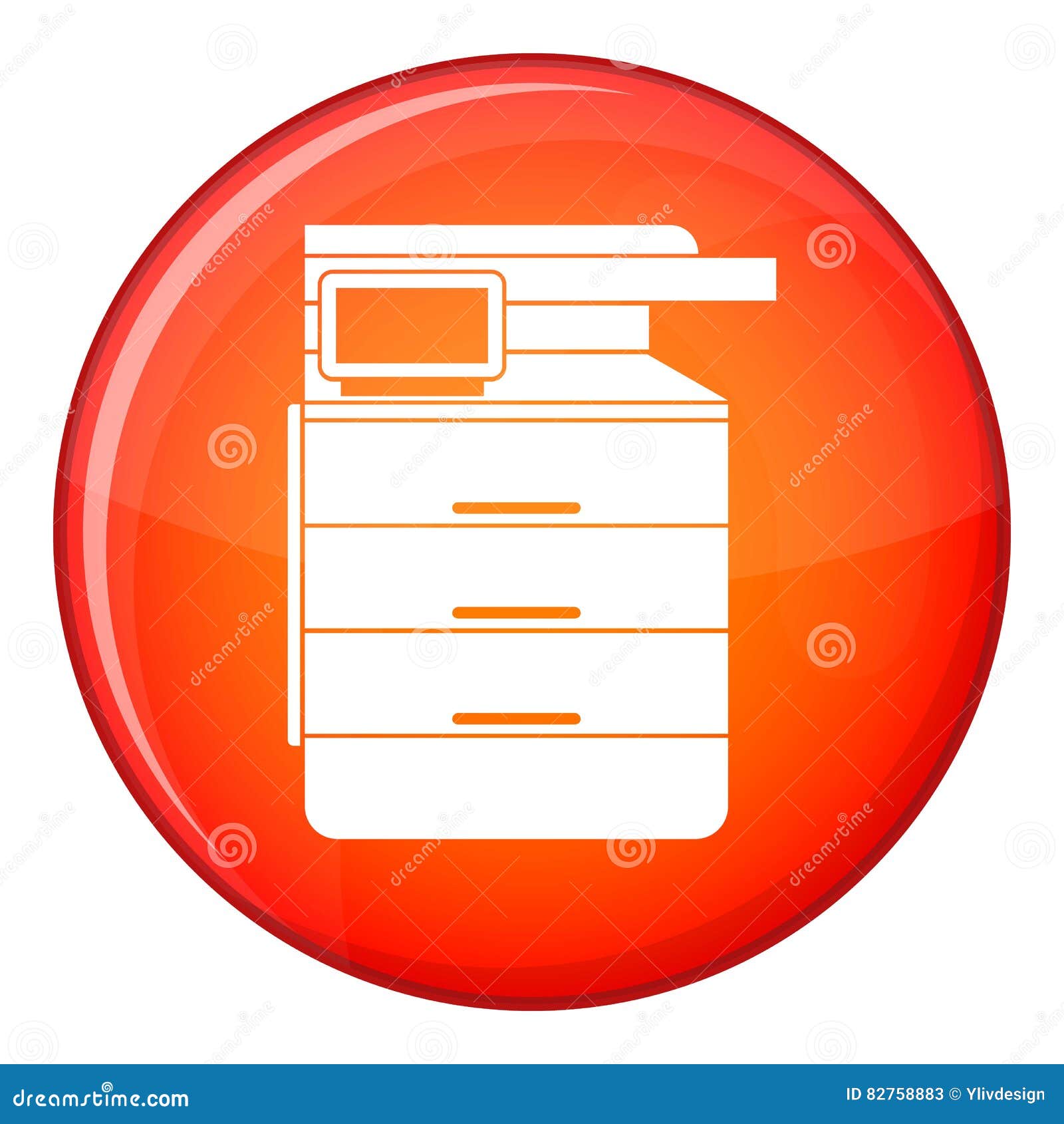 Multipurpose Device, Fax, Copier and Scanner Icon Stock Vector ...