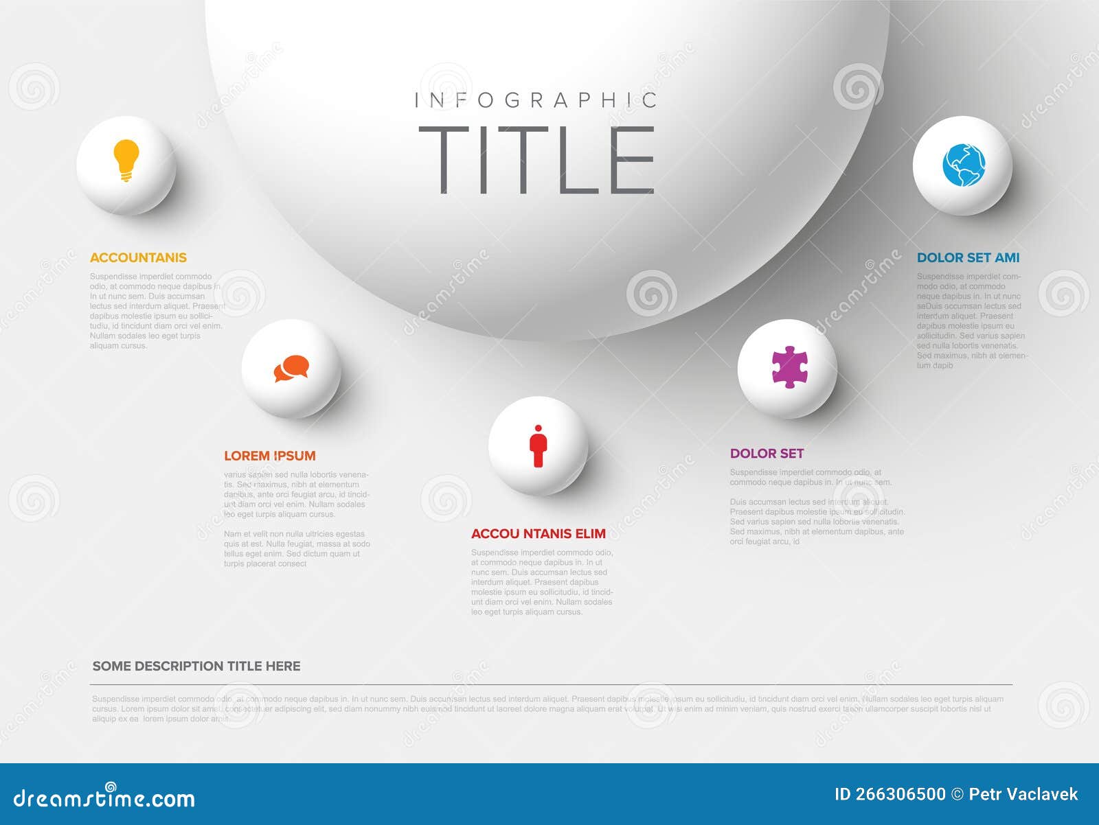 Infographic Sphere Layers In 3D Cartoon Vector | CartoonDealer.com ...