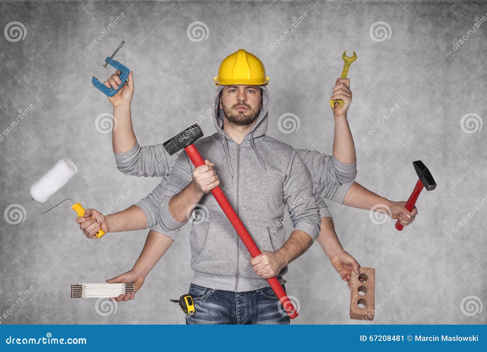 Multipurpose man stock image. Image of caucasian, investor - 67208481