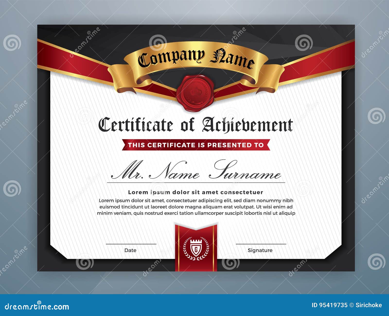 Multipurpose Modern Professional Certificate Stock Vector ...