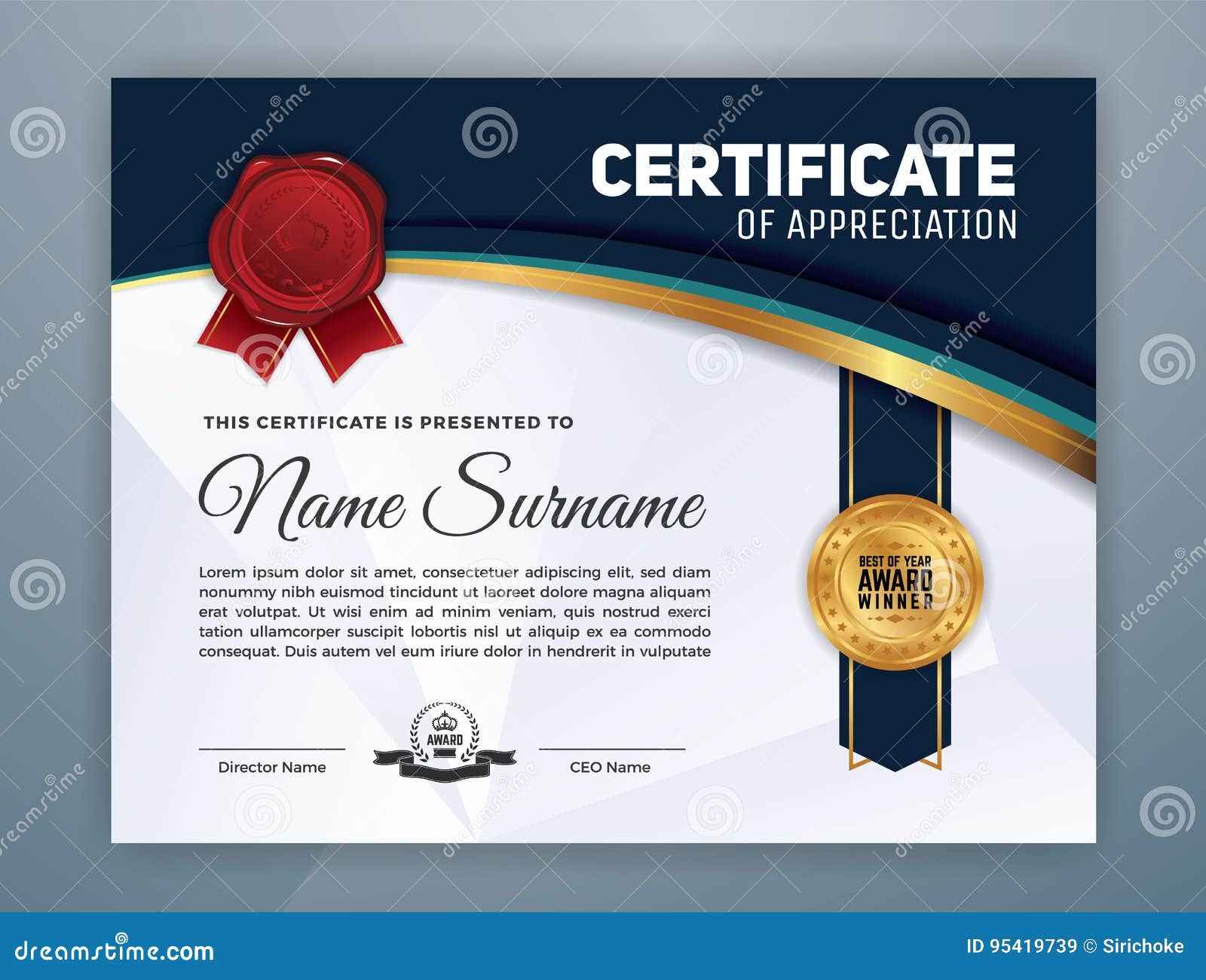 Multipurpose Modern Professional Certificate Stock Vector ...