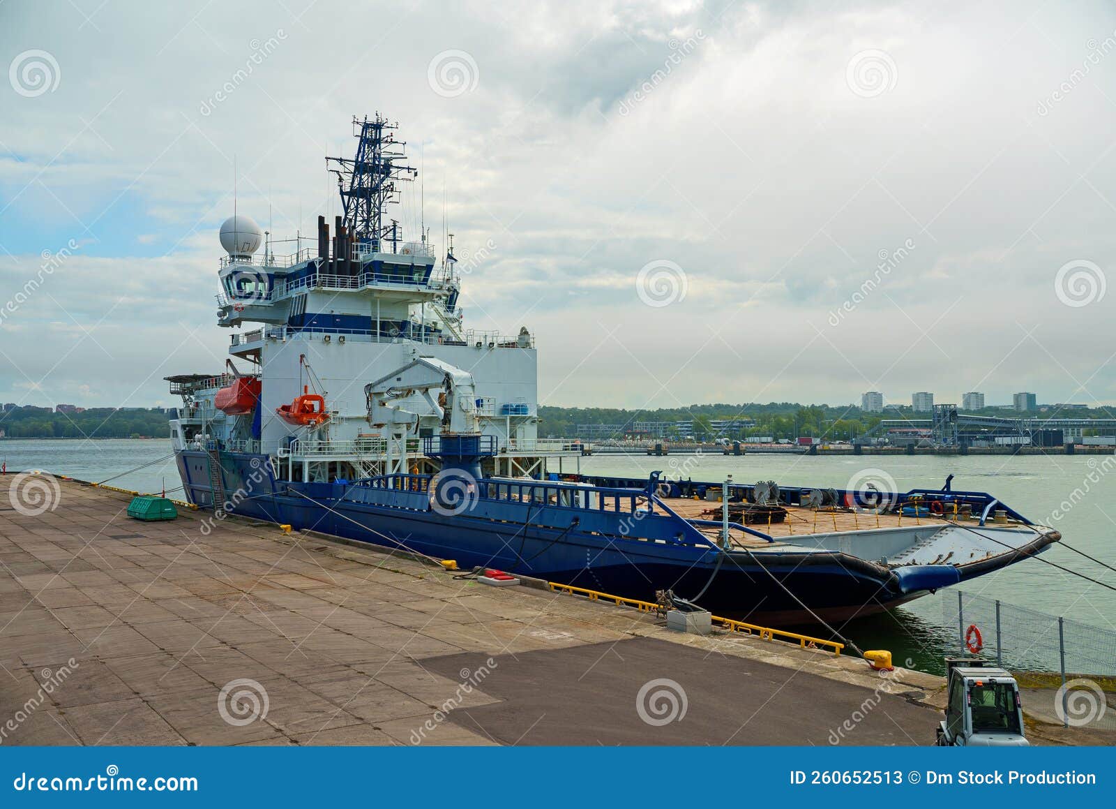 Multipurpose Offshore Support Vessel Stock Image - Image of boat ...