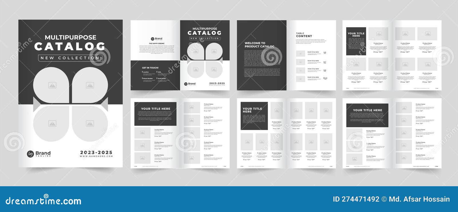 Multipurpose Product Catalog and Fashion Catalog Stock Vector ...