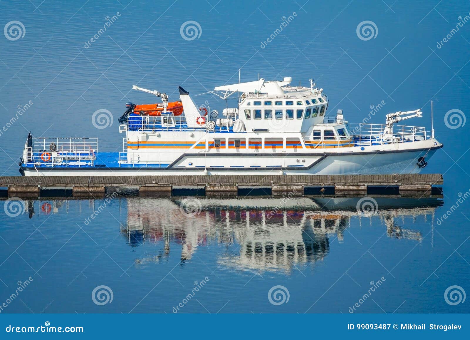 Multipurpose Rescue Ship on the Dock Stock Image - Image of emergency ...