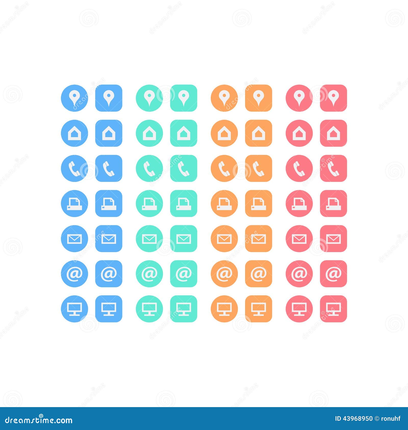 Multipurpose Set of Web Icons for Business, Finance and Communication ...