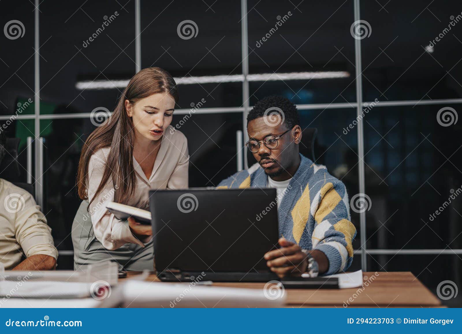 Multiracial Business Team Collaborating in a Board Room Meeting. a ...