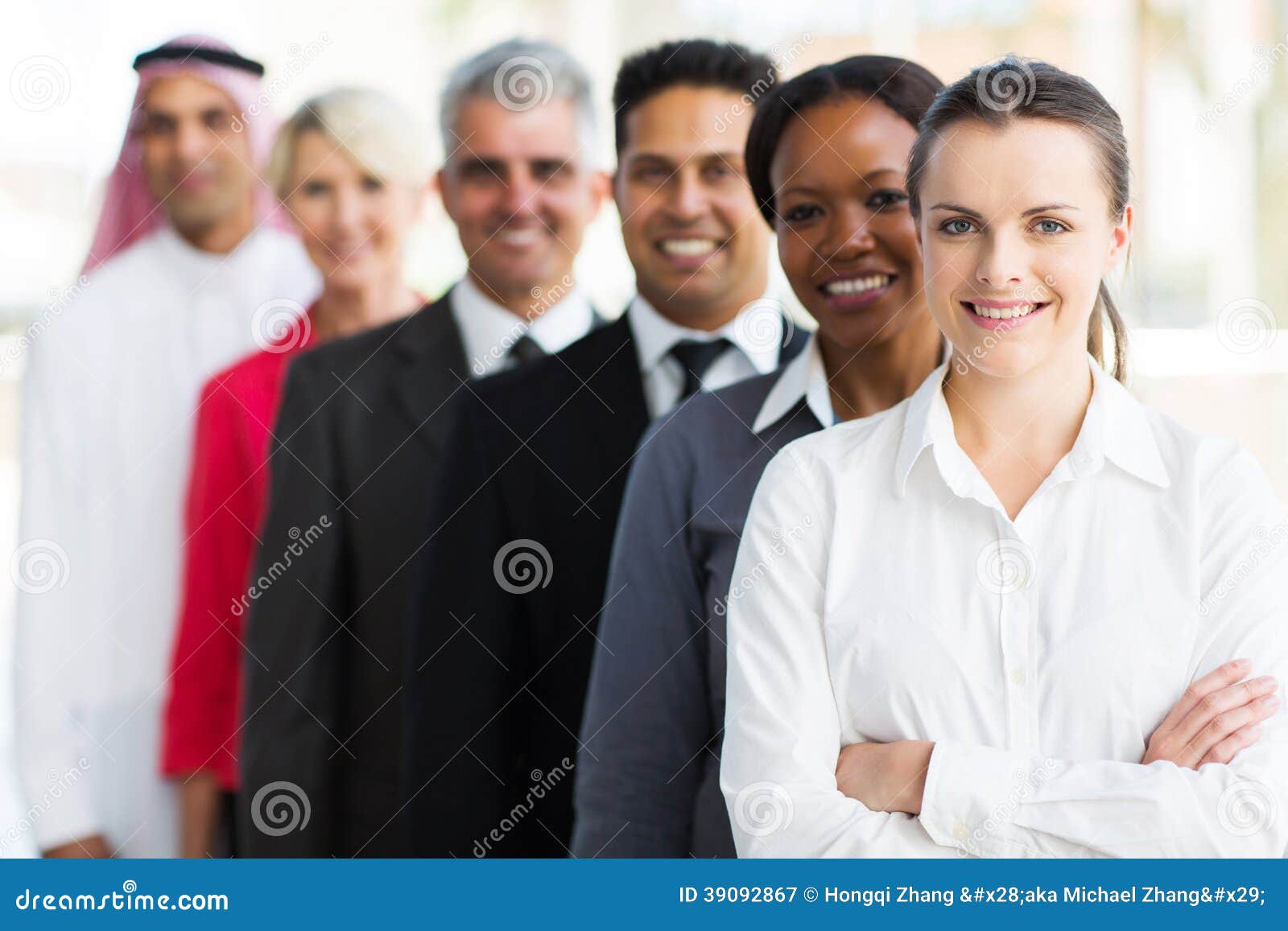 Multiracial business team stock image. Image of diversity - 39092867